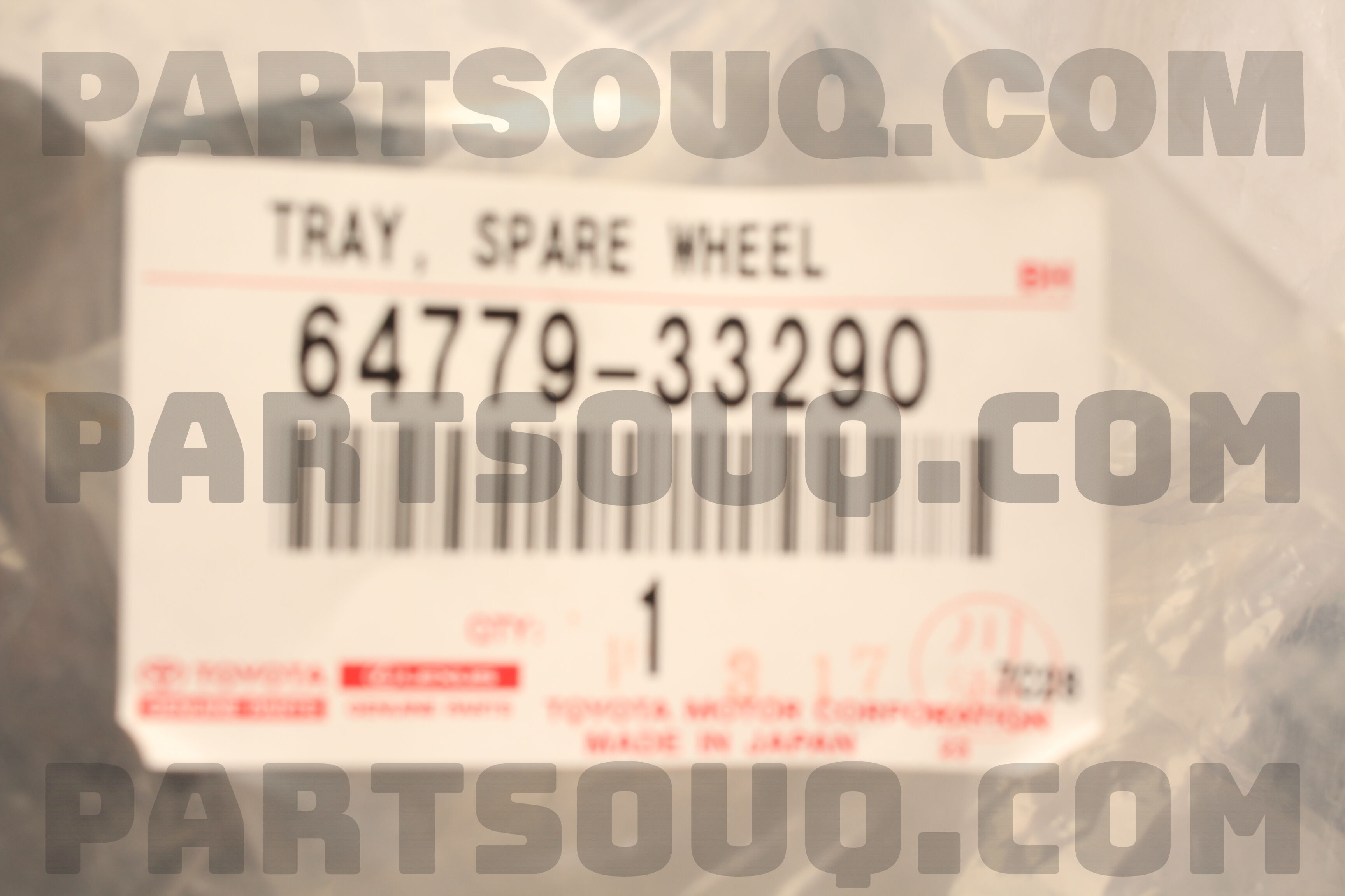 TRAY, SPARE WHEEL 6477933290 | Toyota Parts | PartSouq