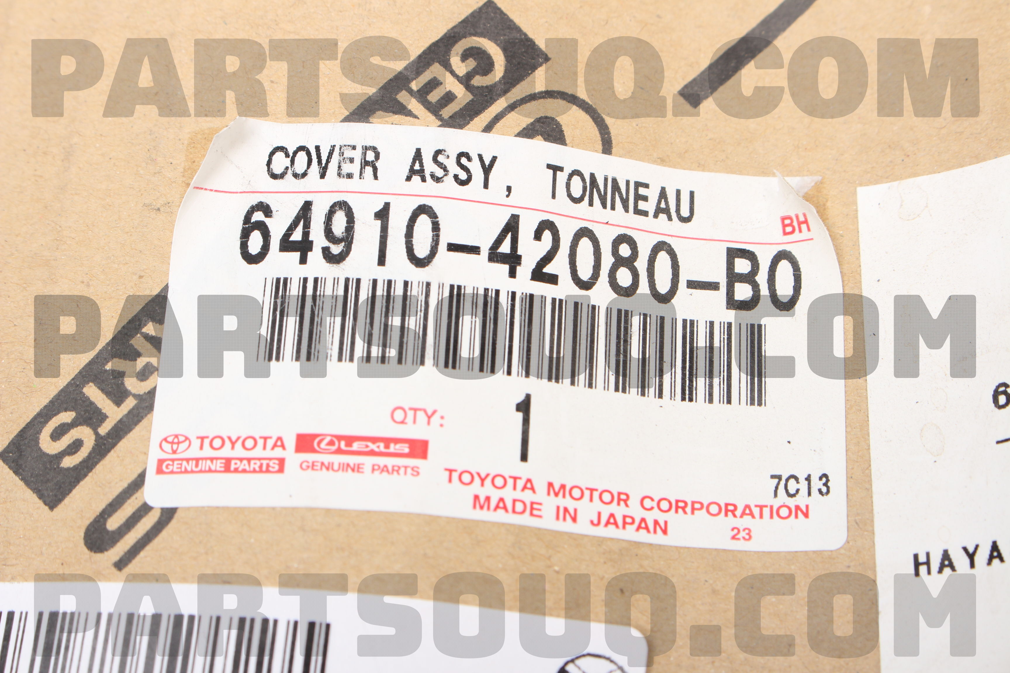 COVER ASSY, TONNEAU 6491042080B0 | Toyota Parts | PartSouq