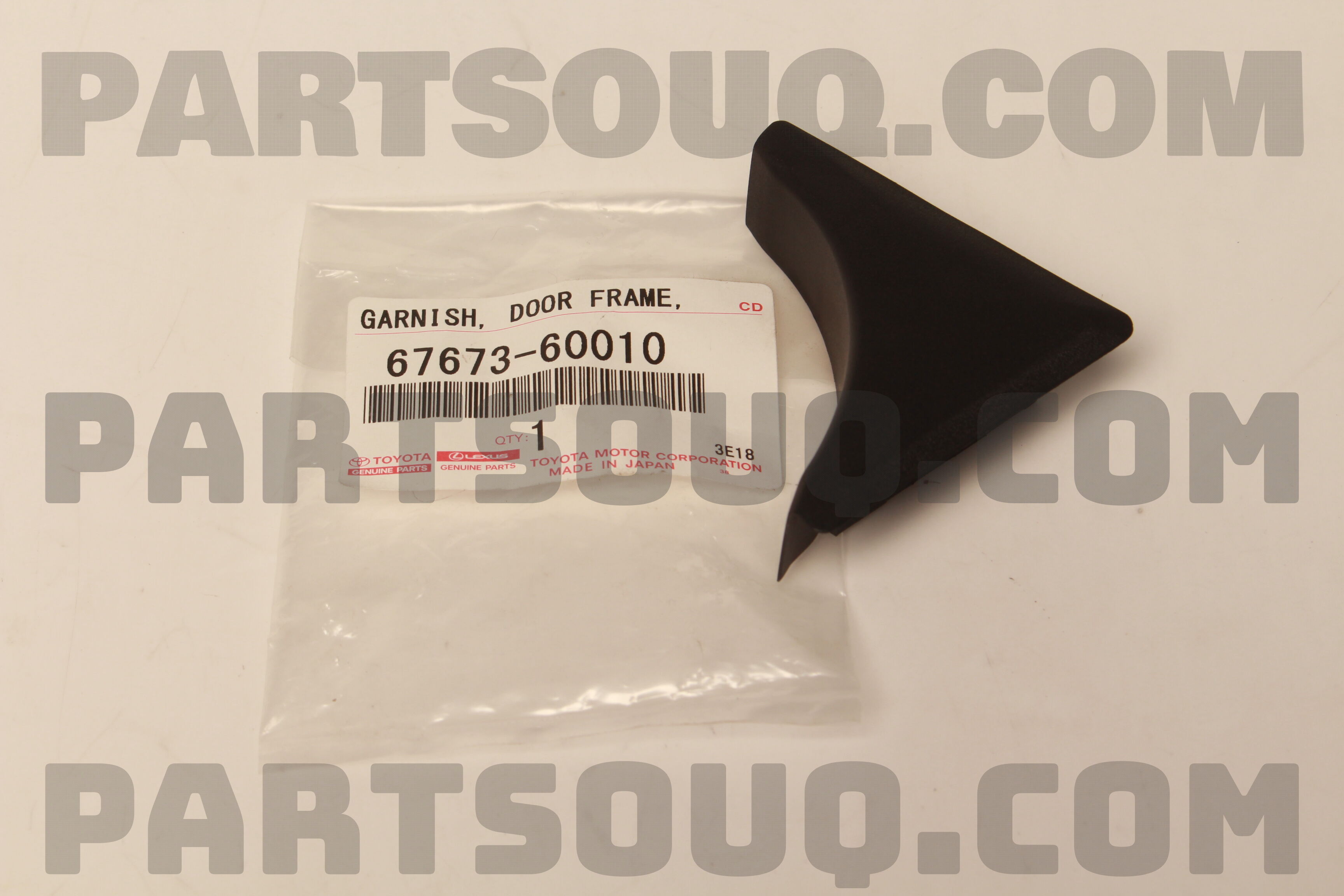 GARNISH, DOOR FRAME, LOWER RH 6767360010 | Toyota Parts | PartSouq