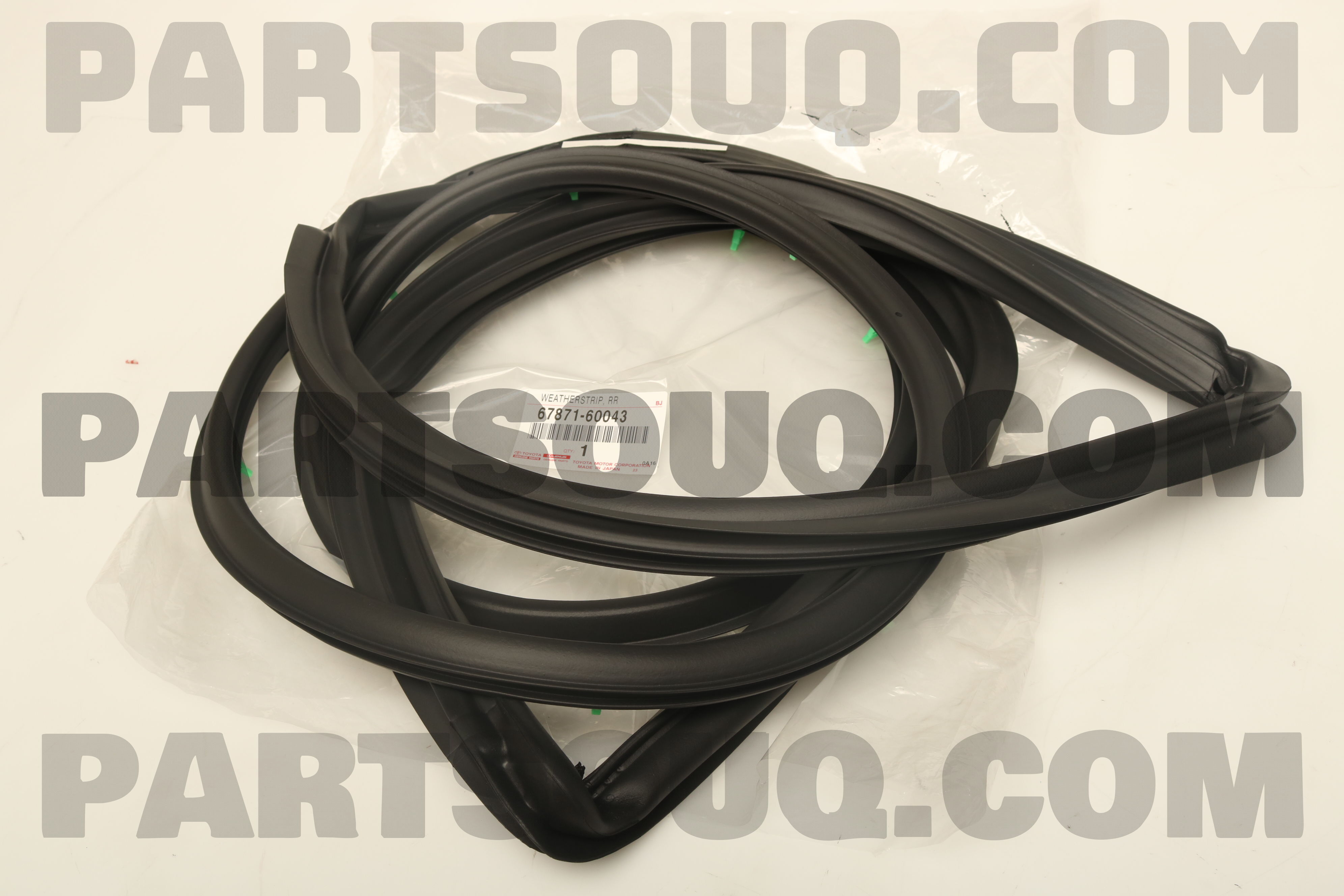WEATHERSTRIP, REAR DOOR, RH 6787160043 | Toyota Parts | PartSouq