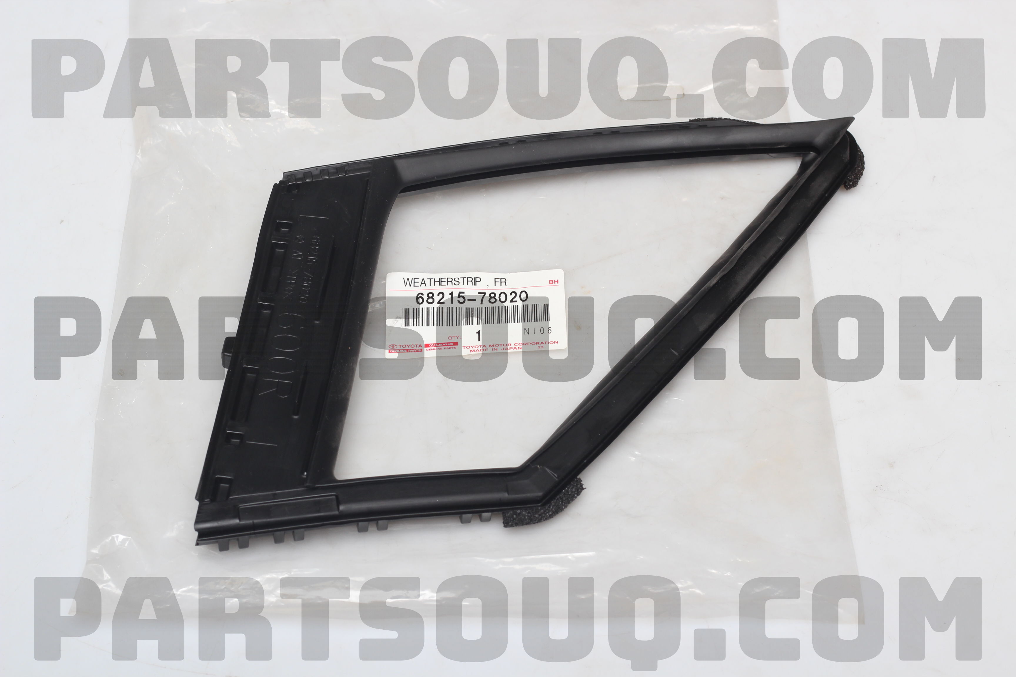 WEATHERSTRIP, FRONT DOOR FIX WINDOW, RH 6821578010 | Toyota Parts ...