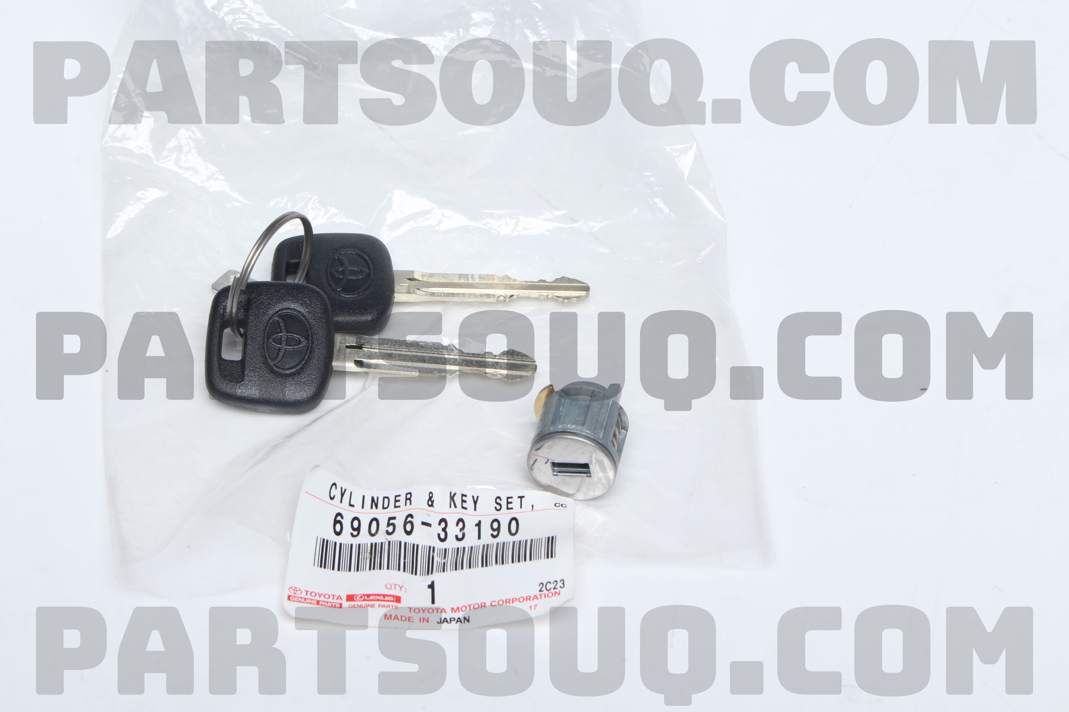 CYLINDER & KEY SET, GLOVE COMPARTMENT LOCK 6905633190 | Toyota Parts ...