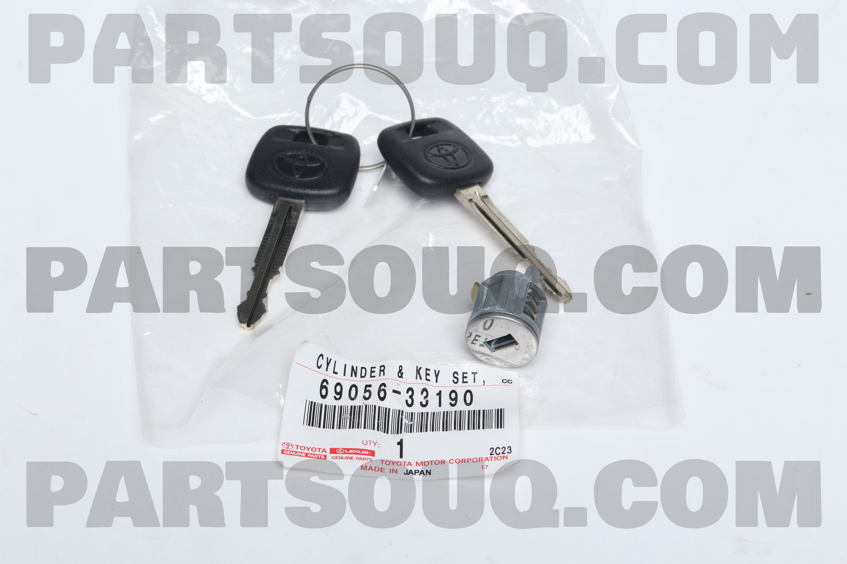 CYLINDER & KEY SET, GLOVE COMPARTMENT LOCK 6905633190 | Toyota Parts ...