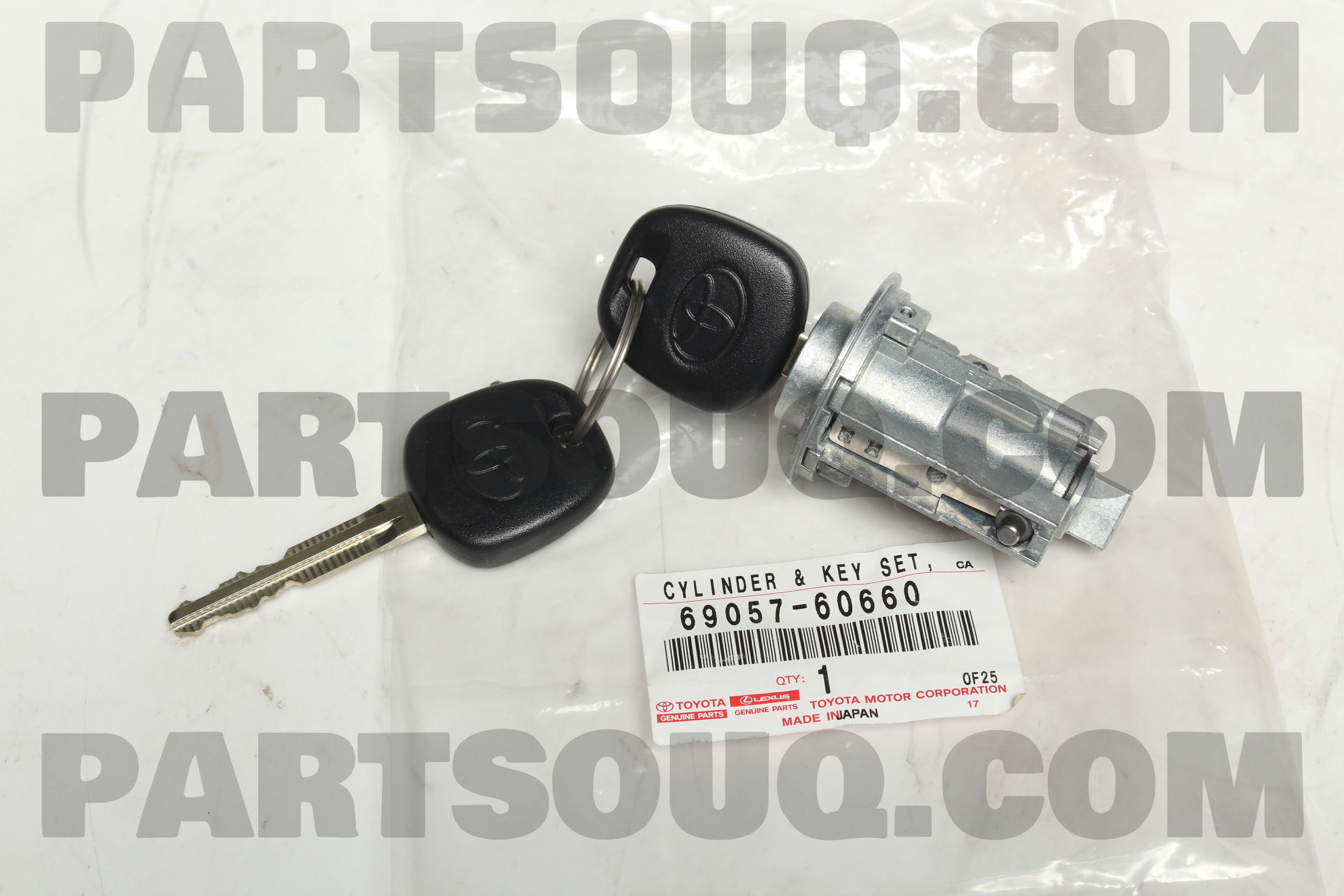 CYLINDER & KEY SET, IGNITION SWITCH LOCK 6905760660 | Toyota Parts ...