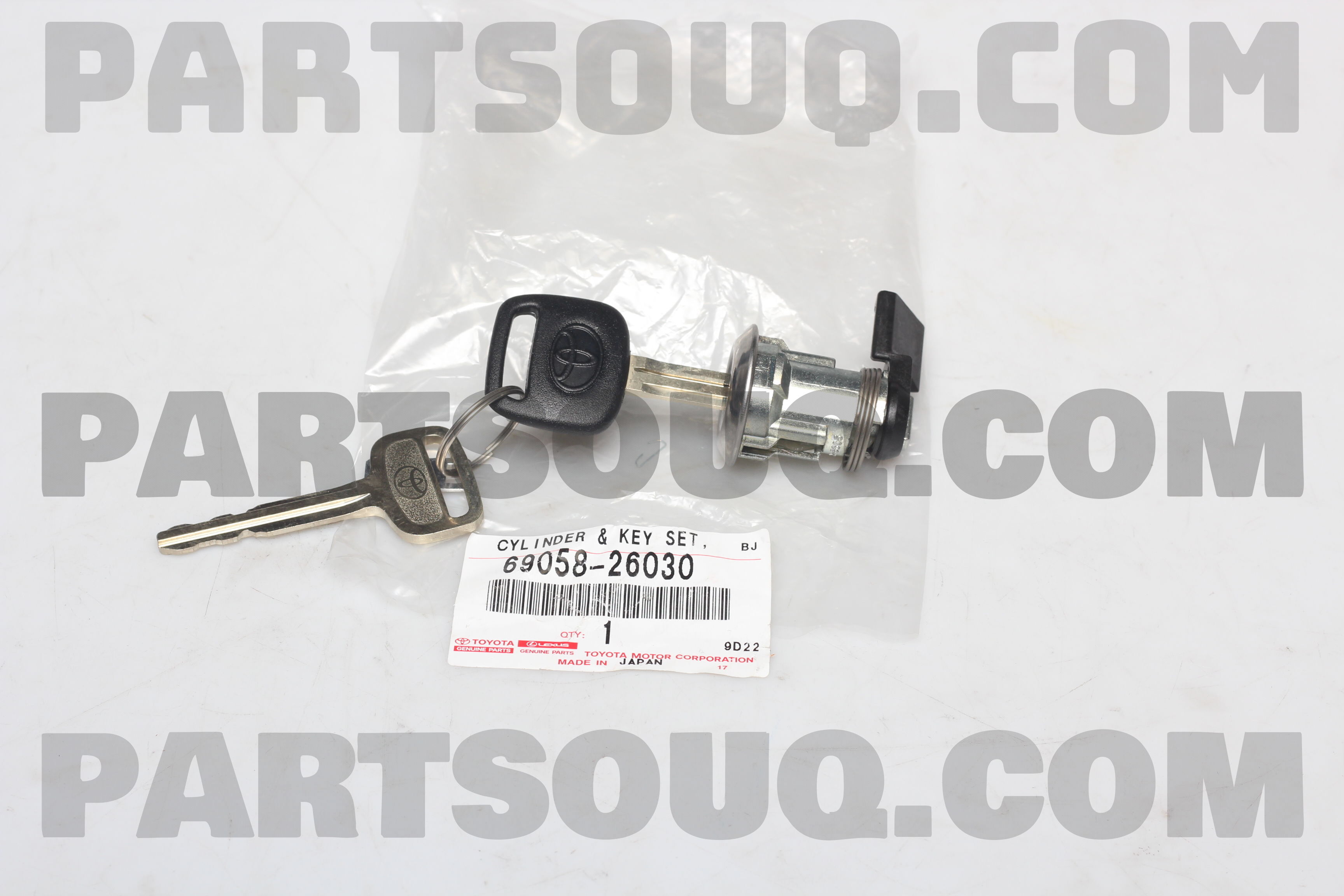 CYLINDER & KEY SET, FUEL FILLER LID 6905826030 | Toyota Parts | PartSouq