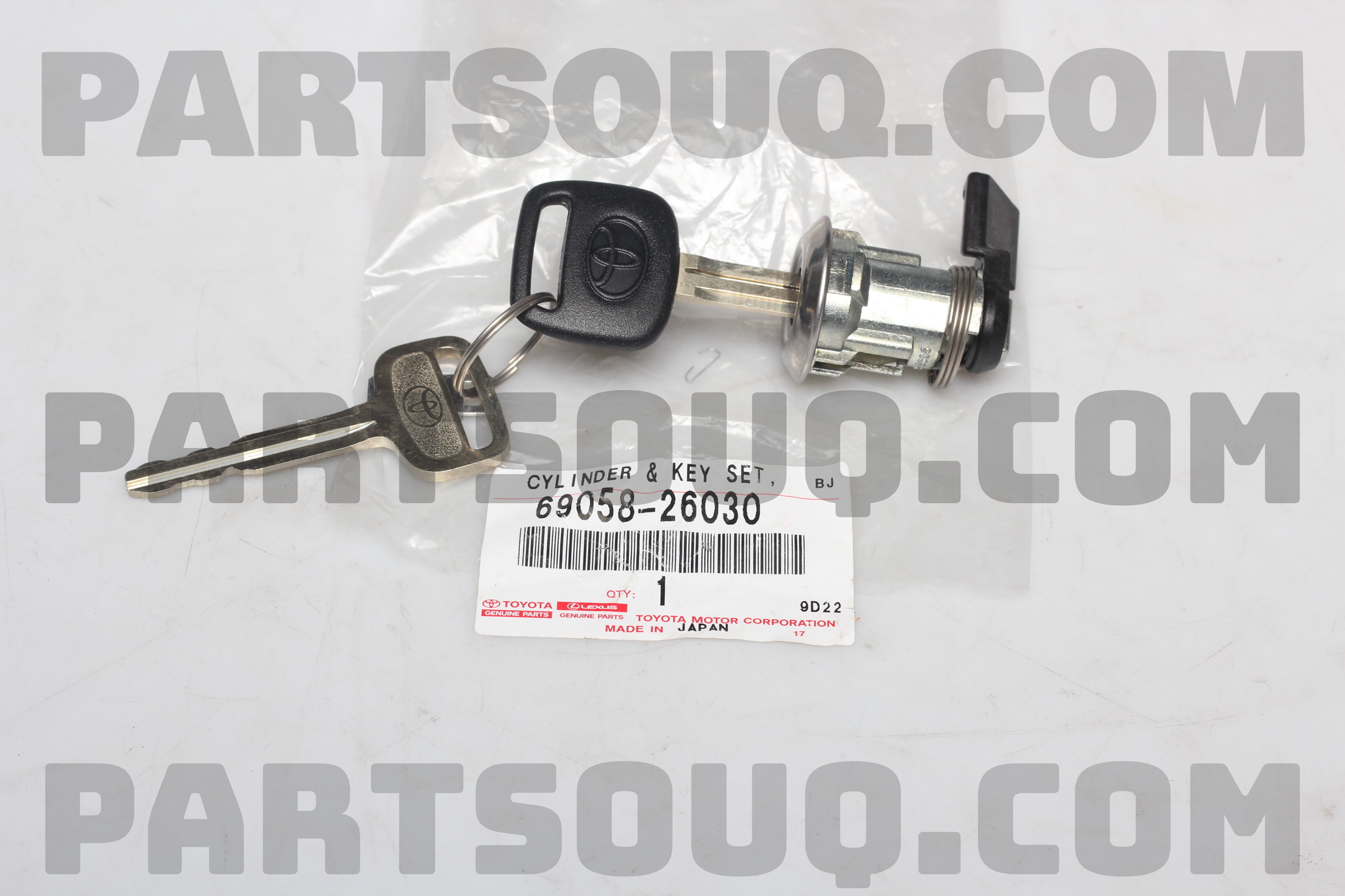 CYLINDER & KEY SET, FUEL FILLER LID 6905826030 | Toyota Parts | PartSouq