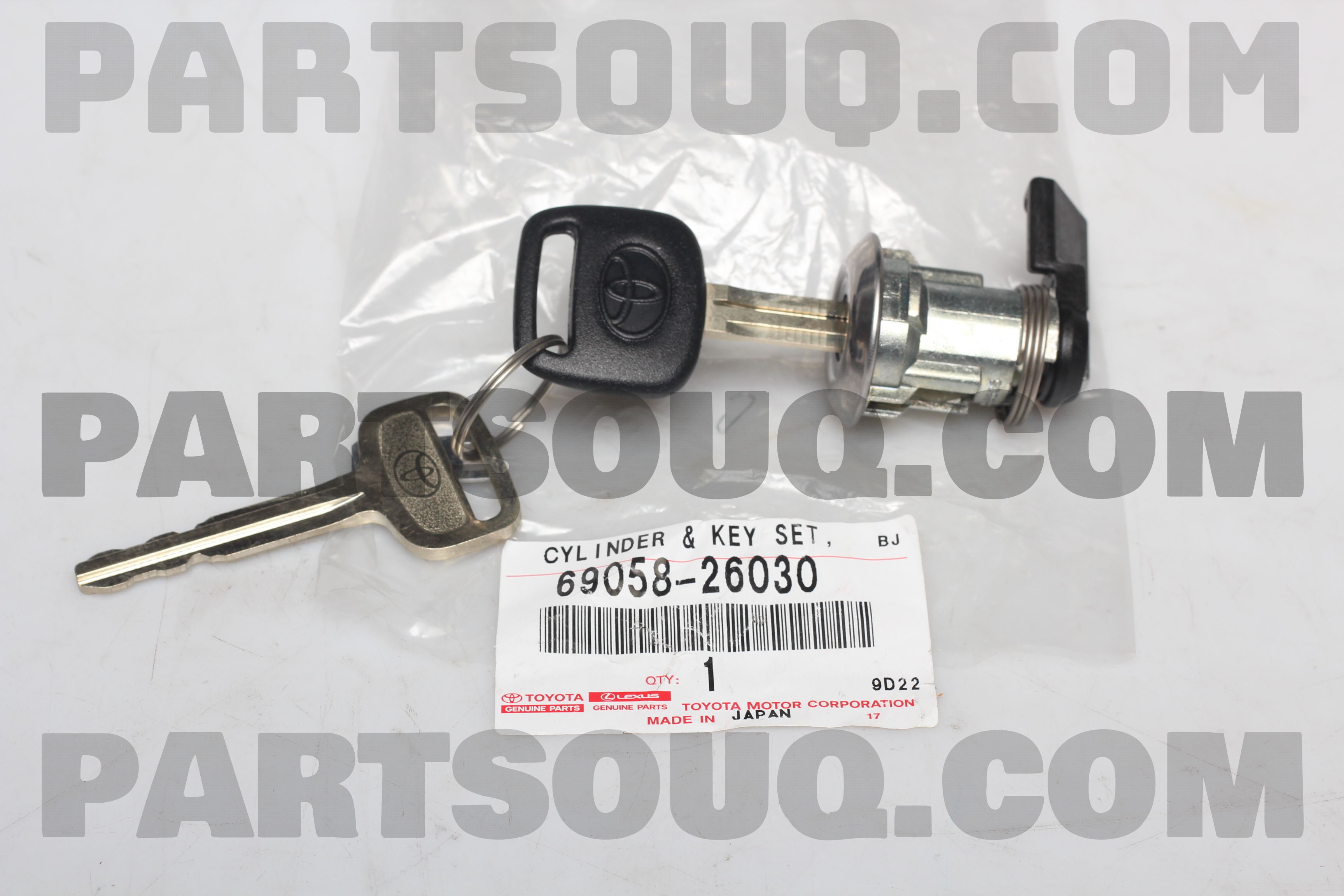 CYLINDER & KEY SET, FUEL FILLER LID 6905826030 | Toyota Parts | PartSouq