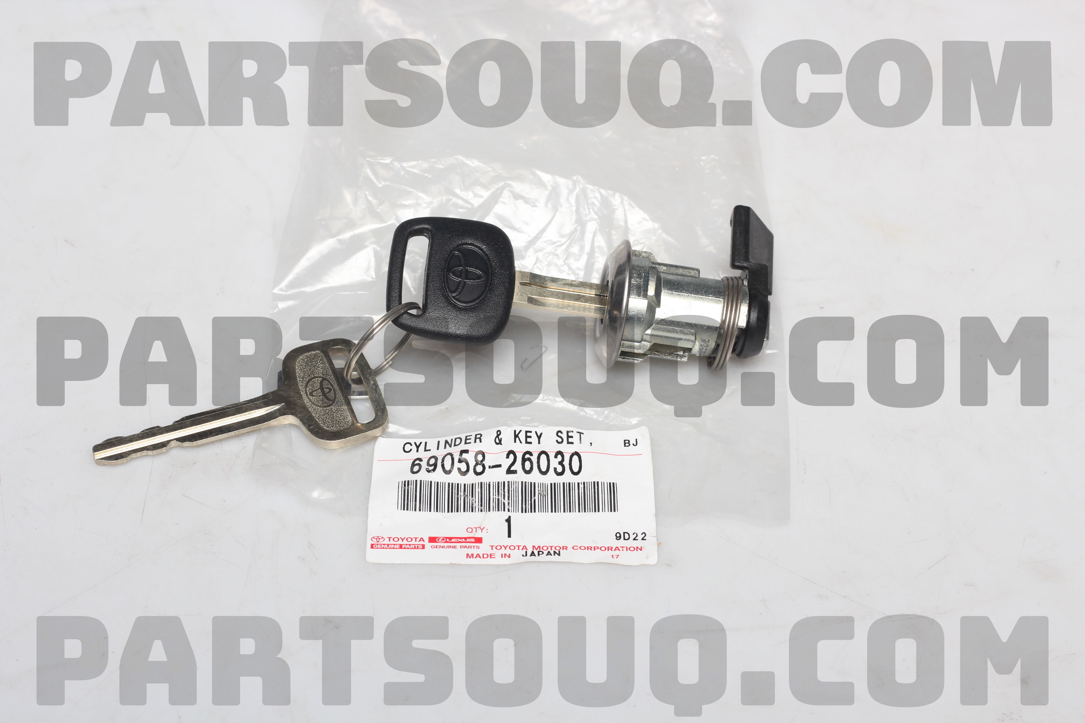 CYLINDER & KEY SET, FUEL FILLER LID 6905826030 | Toyota Parts | PartSouq