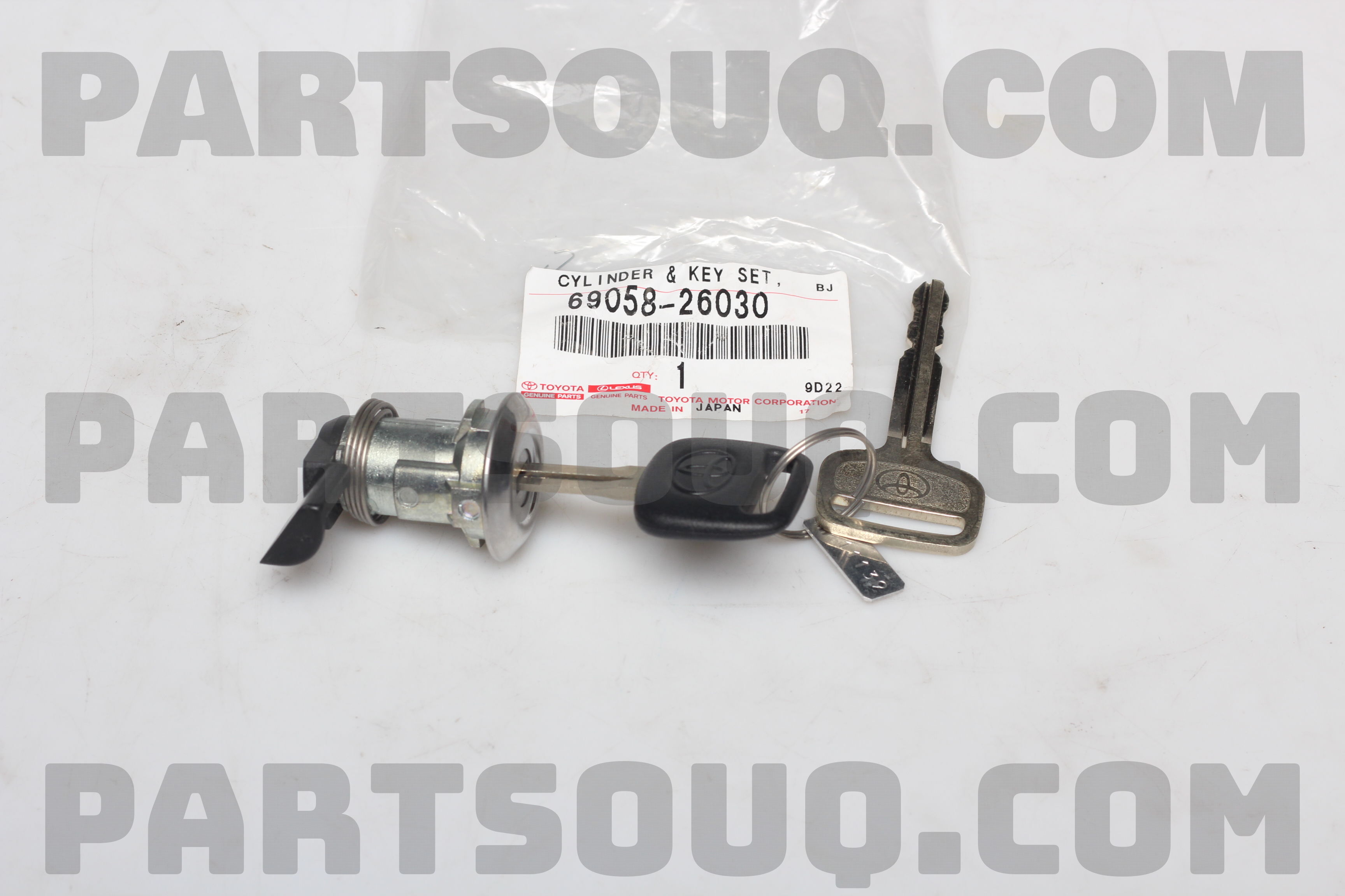 CYLINDER & KEY SET, FUEL FILLER LID 6905826030 | Toyota Parts | PartSouq