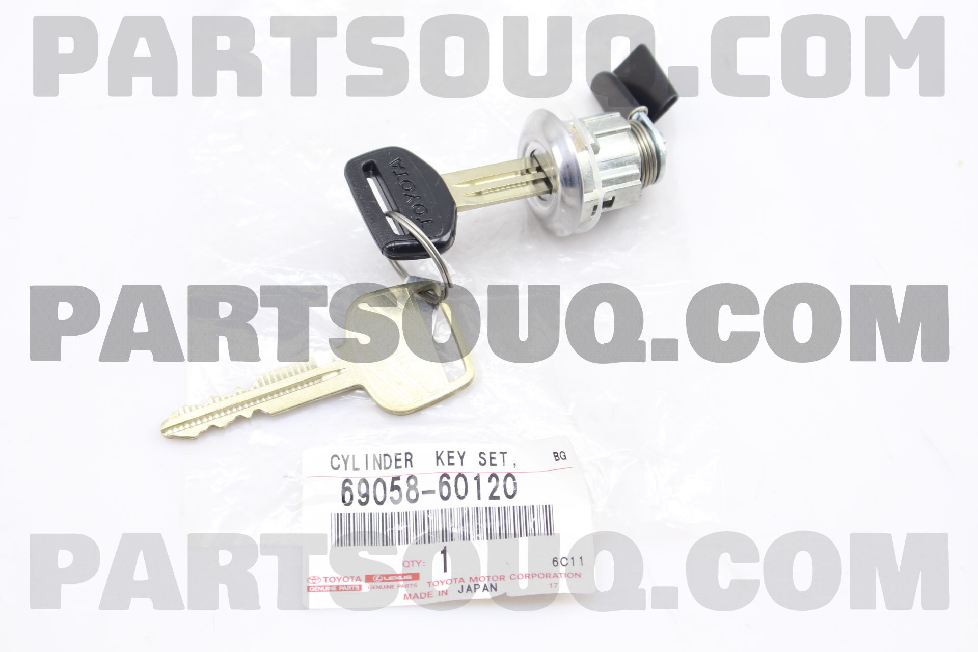 CYLINDER & KEY SET, FUEL FILLER LID 6905860120 | Toyota Parts | PartSouq