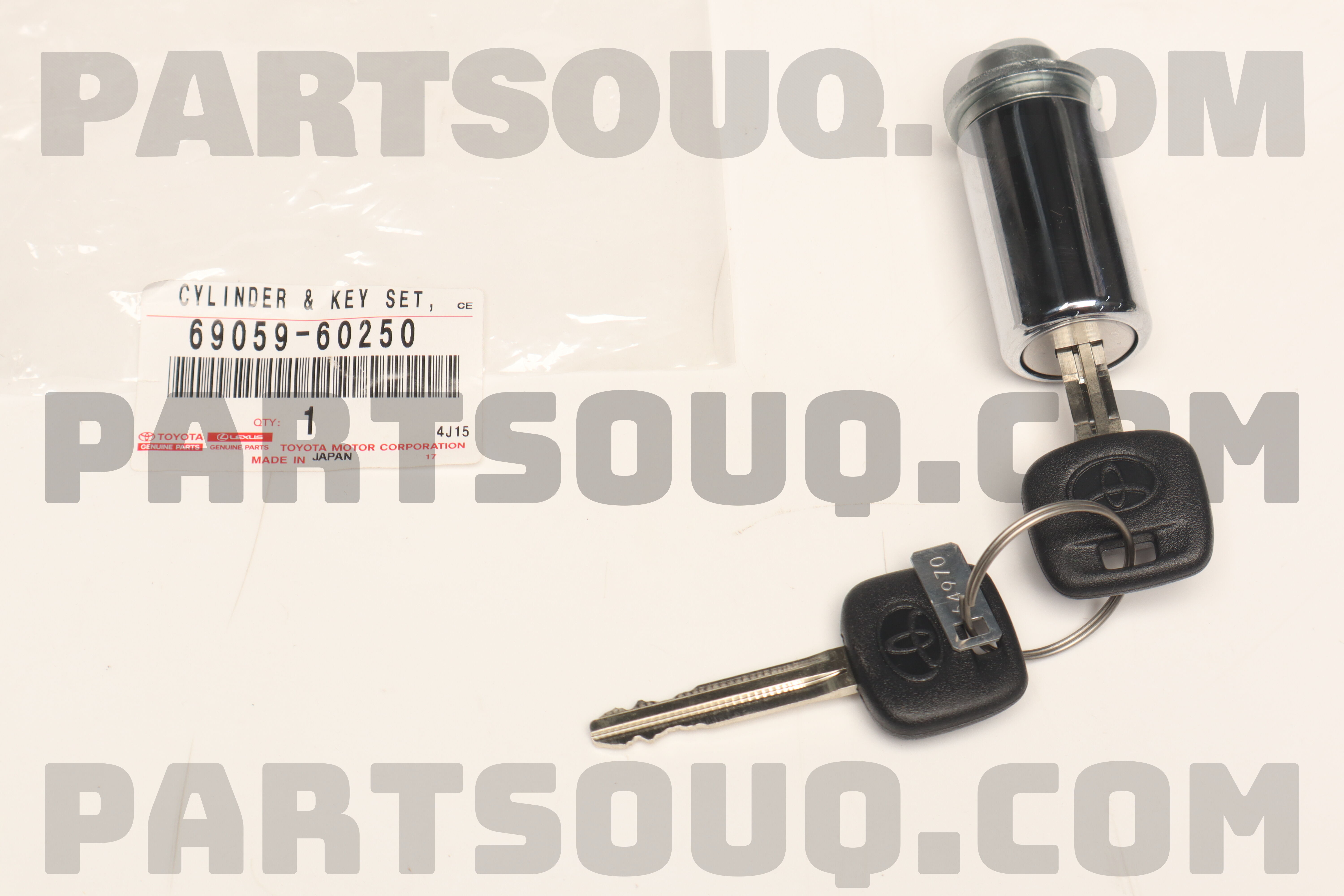 CYLINDER & KEY SET, SPARE WHEEL LOCK 6905960250 | Toyota Parts | PartSouq