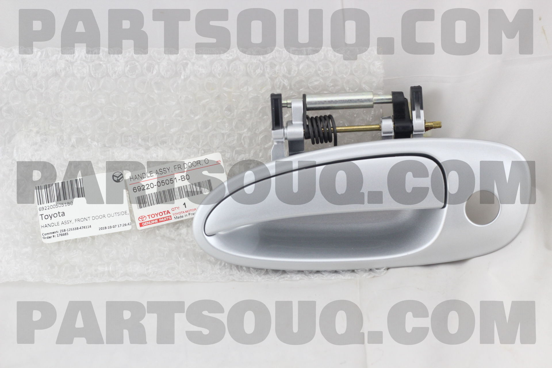HANDLE ASSY, FRONT DOOR OUTSIDE, LH 6922005051B0 | Toyota Parts | PartSouq
