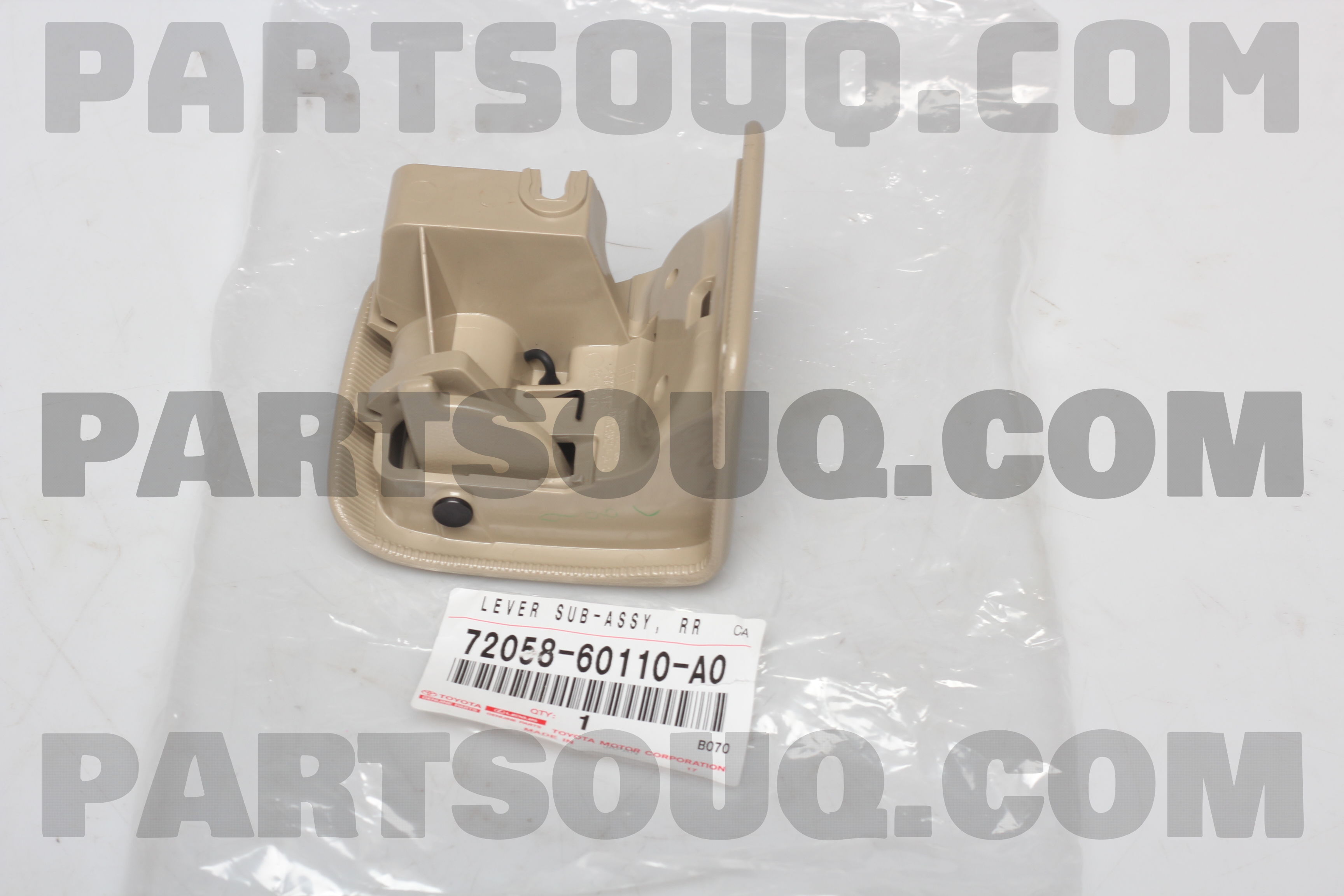 LEVER SUB-ASSY, REAR SEAT LOCK CONTROL, LH 7205860110A0 | Toyota Parts ...