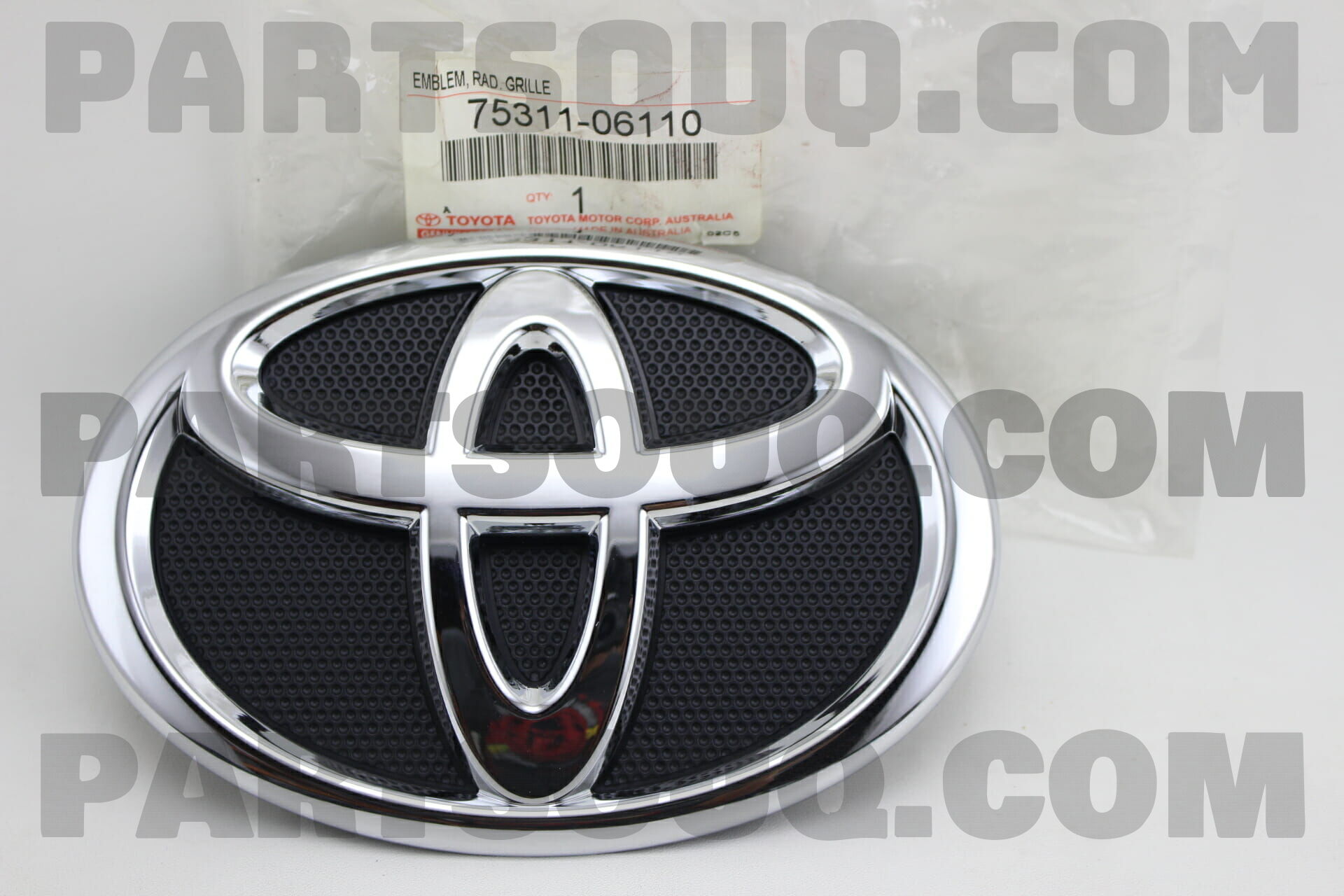 EMBLEM, RADIATOR GRILLE (OR FRONT PANEL) 7531106110 | Toyota Parts ...