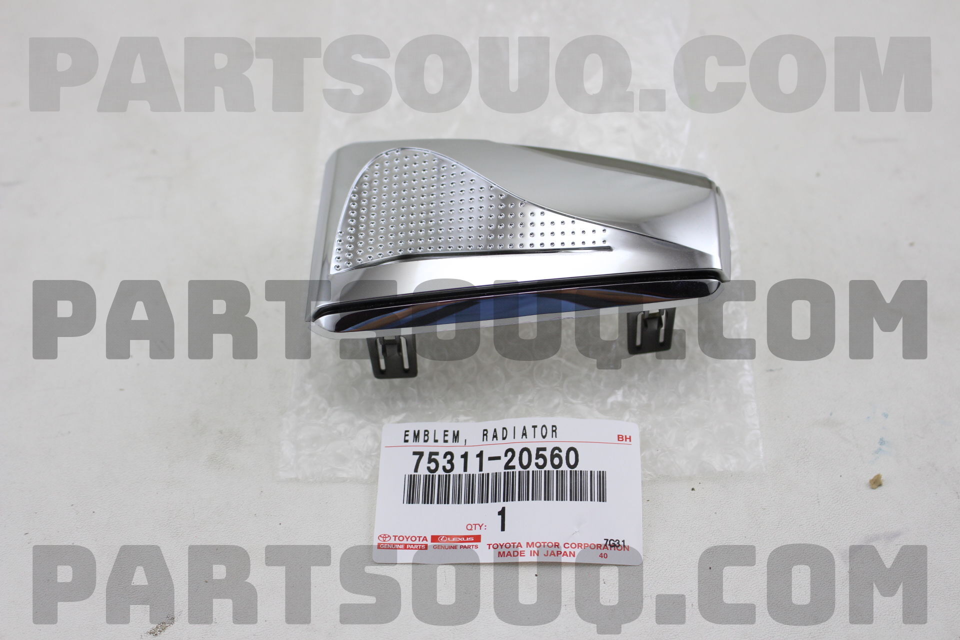 EMBLEM, RADIATOR GRILLE (OR FRONT PANEL) 7531120560 | Toyota Parts ...