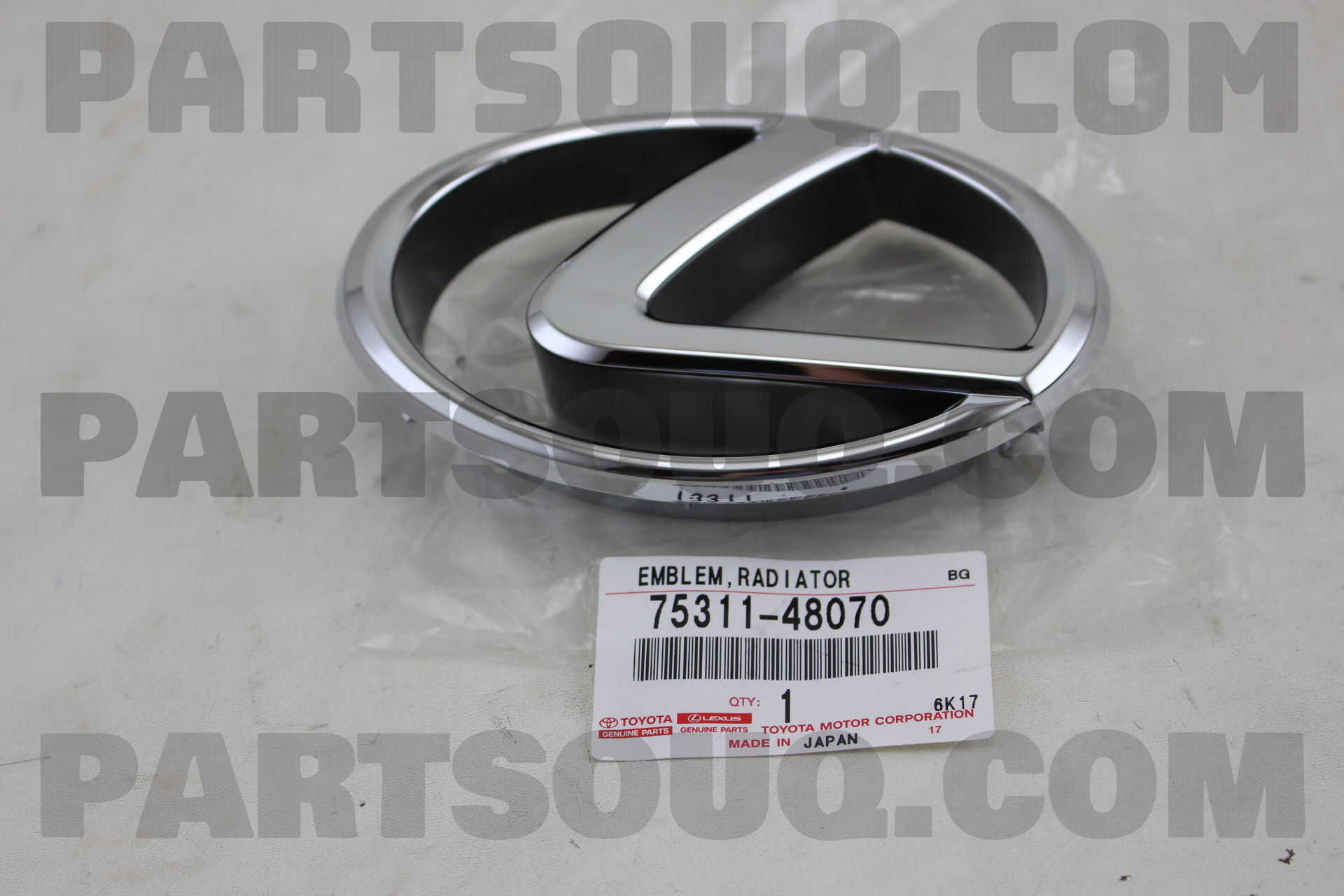 EMBLEM, RADIATOR GRILLE (OR FRONT PANEL) 7531148070 | Toyota Parts ...
