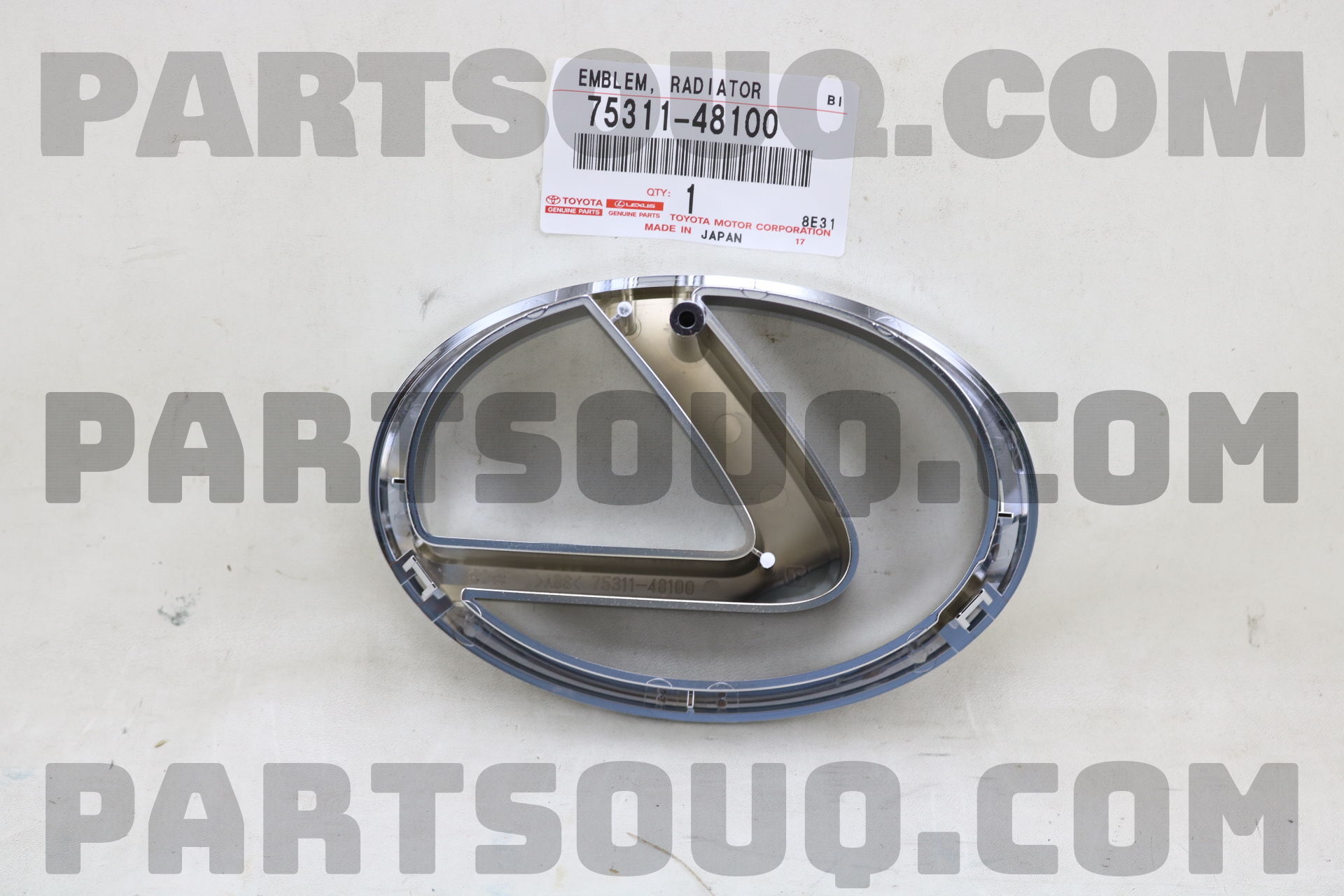 EMBLEM, RADIATOR GRILLE (OR FRONT PANEL) 7531148100 | Toyota Parts ...
