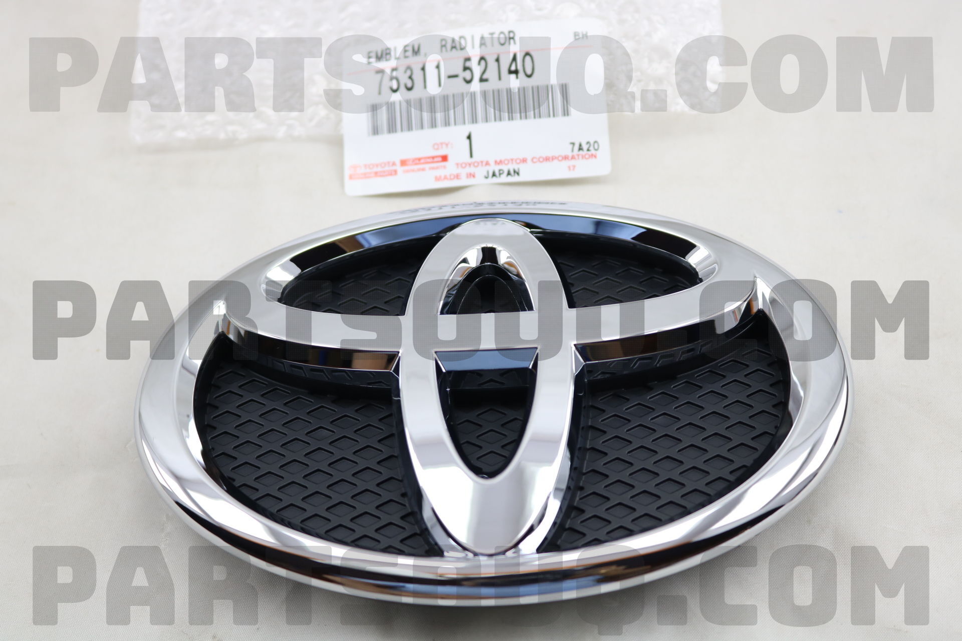 EMBLEM, RADIATOR GRILLE (OR FRONT PANEL) 7531152140 | Toyota Parts ...