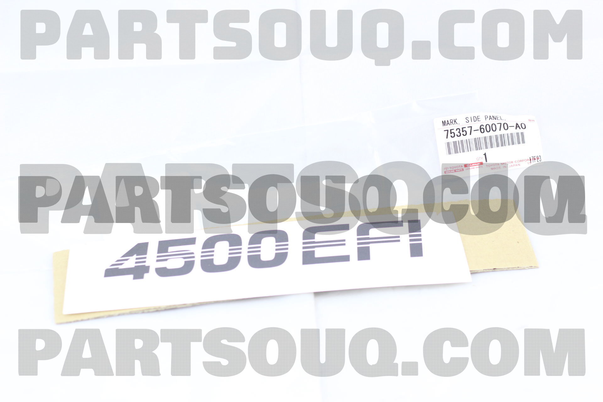 MARK, SIDE PANEL, NO.2 7535760070A0 | Toyota Parts | PartSouq