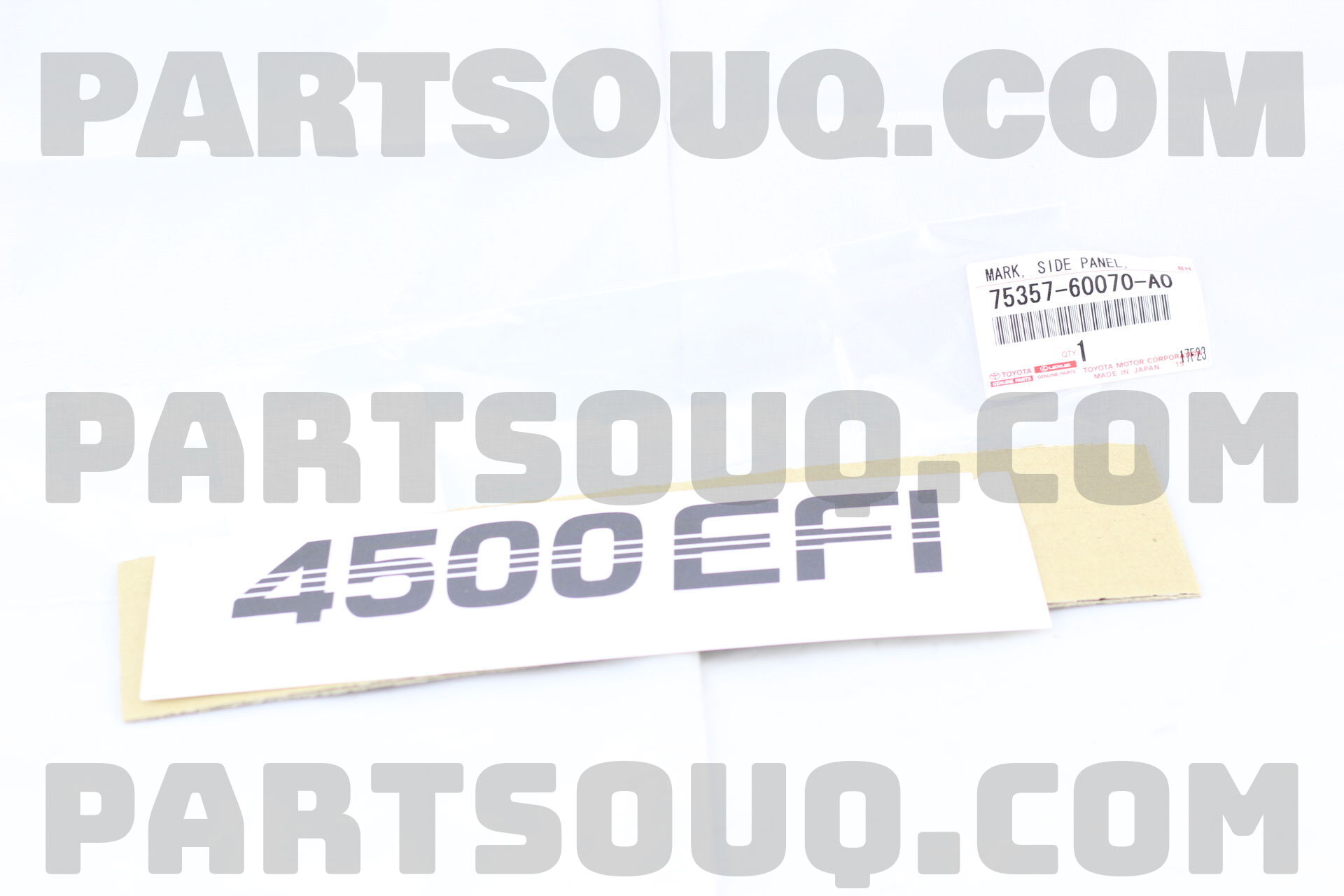 MARK, SIDE PANEL, NO.2 7535760070A0 | Toyota Parts | PartSouq