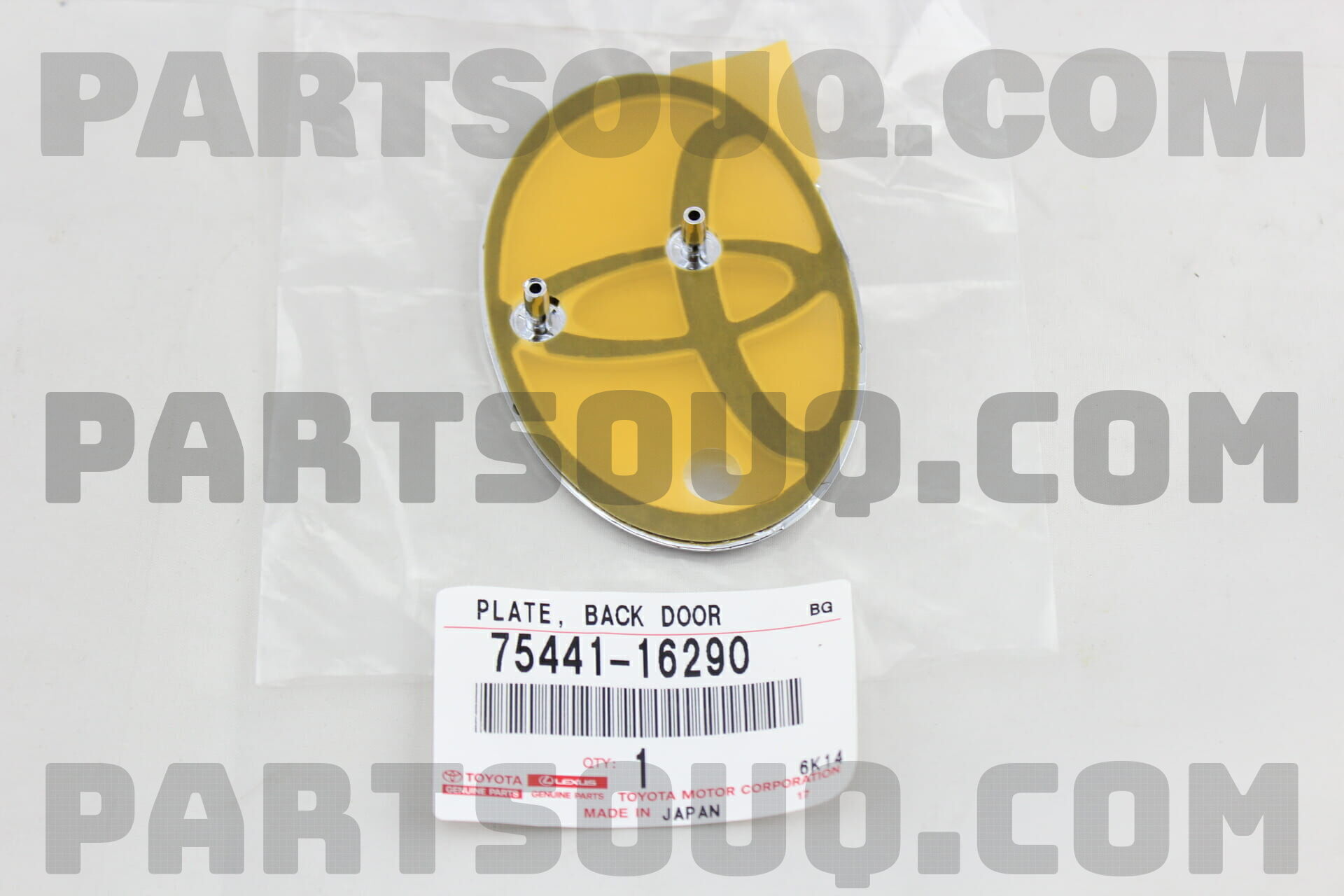 EMBLEM, BACK DOOR, NO.1 7544116290 | Toyota Parts | PartSouq