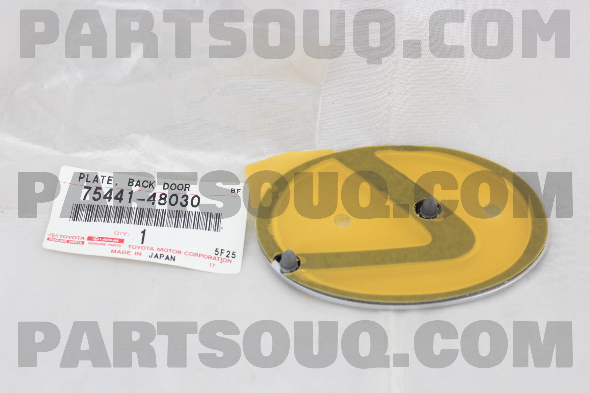 PLATE, LUGGAGE COMPARTMENT DOOR NAME, NO.1 7544148030 | Toyota Parts ...