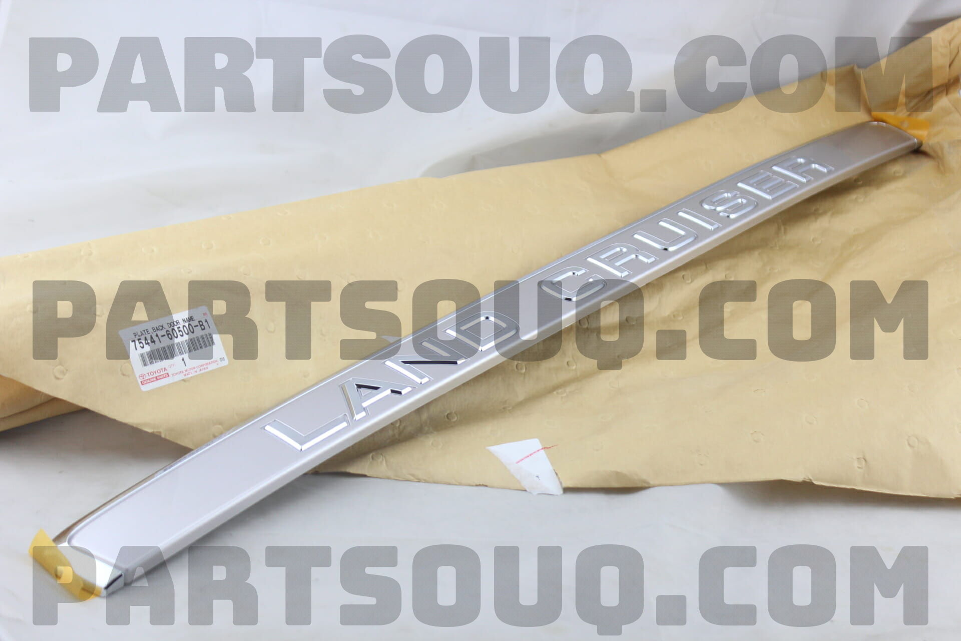 PLATE, BACK DOOR NAME, NO.3 7544160500B1 | Toyota Parts | PartSouq