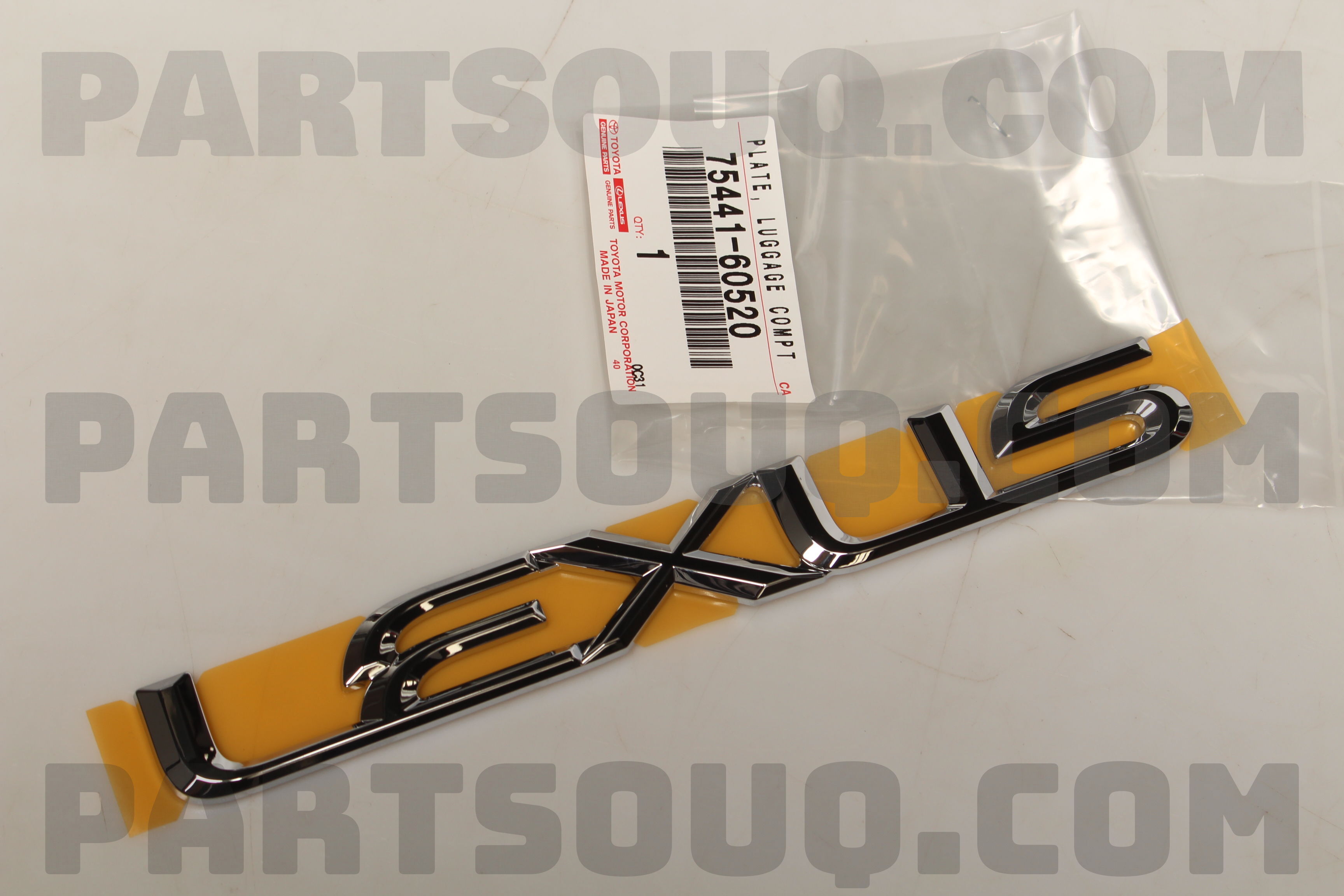 PLATE, BACK DOOR NAME 7544160520 | Toyota Parts | PartSouq