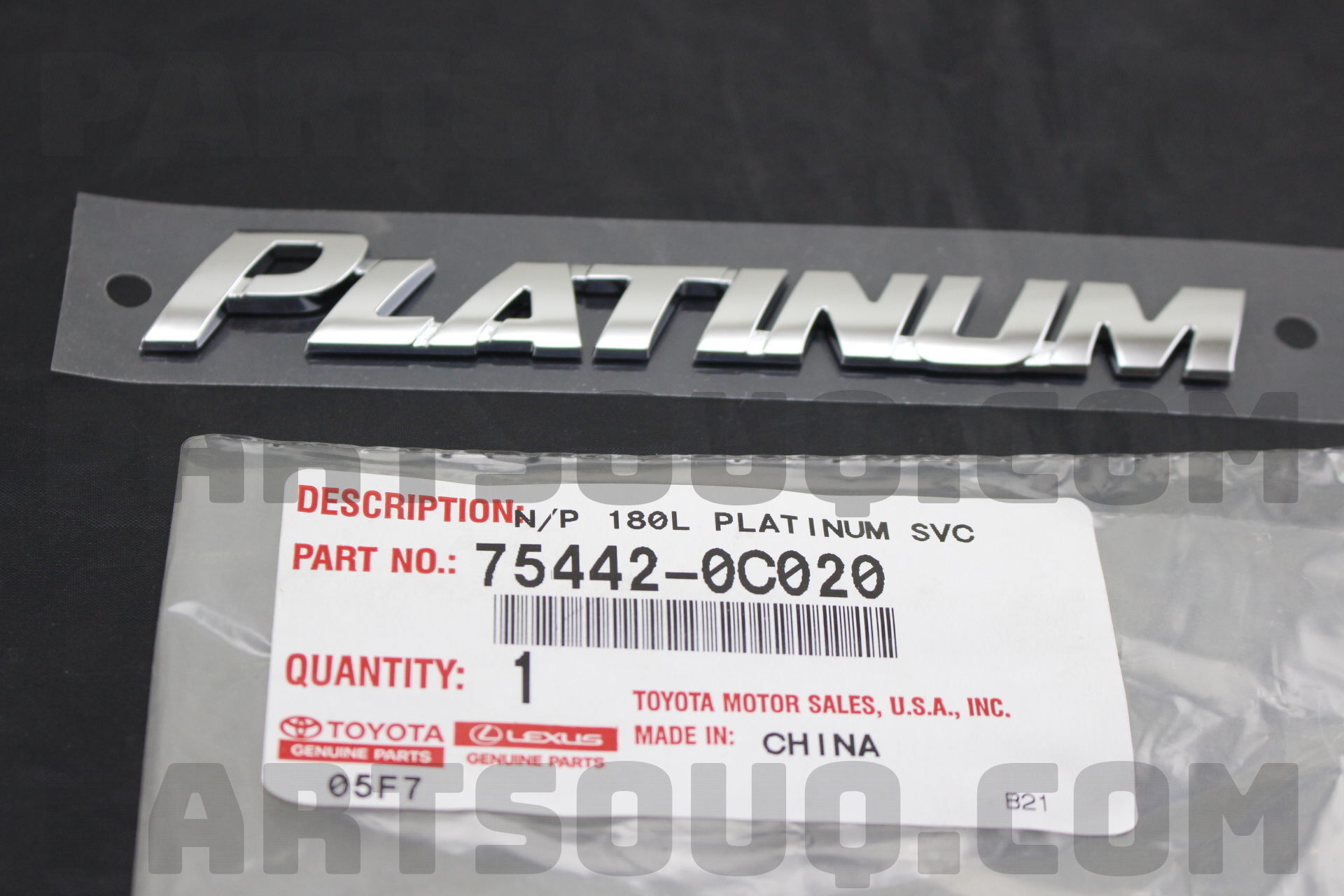 MARK, ROOF SIDE, NO.1, RH/LH 754420C020 | Toyota Parts | PartSouq