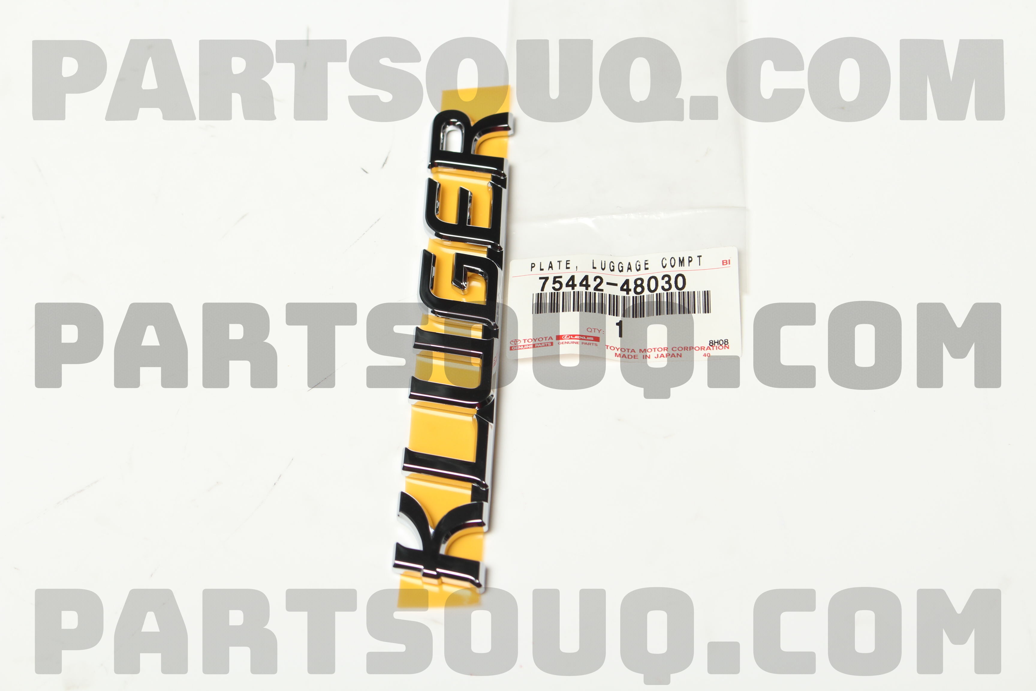 PLATE, BACK DOOR NAME, NO.2 7544248030 | Toyota Parts | PartSouq