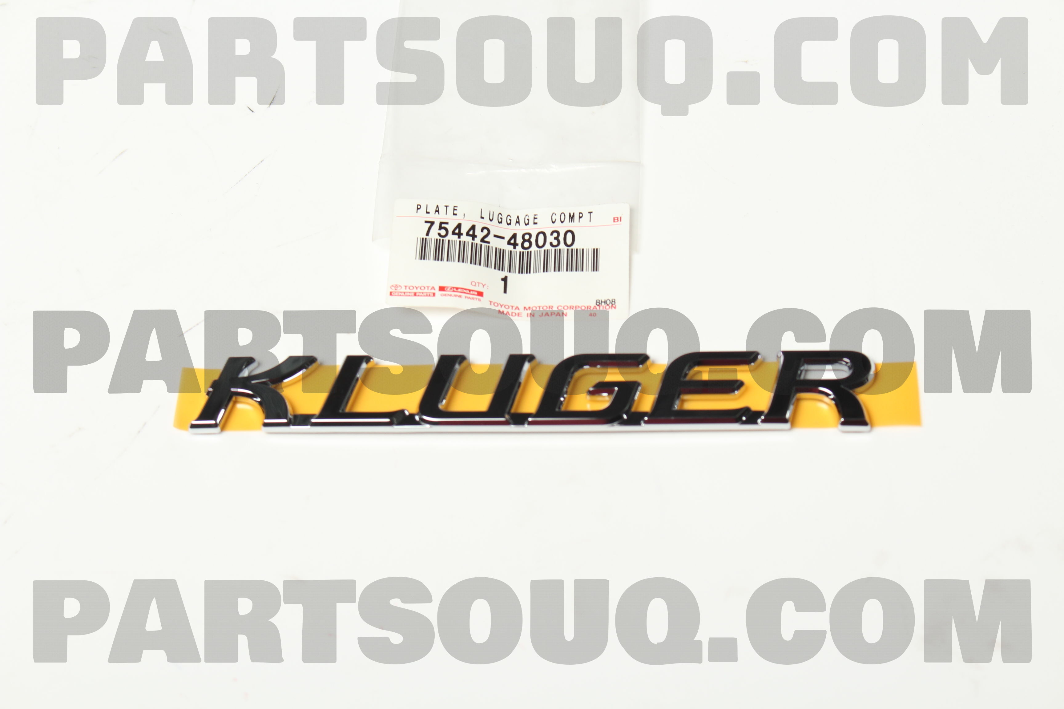 PLATE, BACK DOOR NAME, NO.2 7544248030 | Toyota Parts | PartSouq