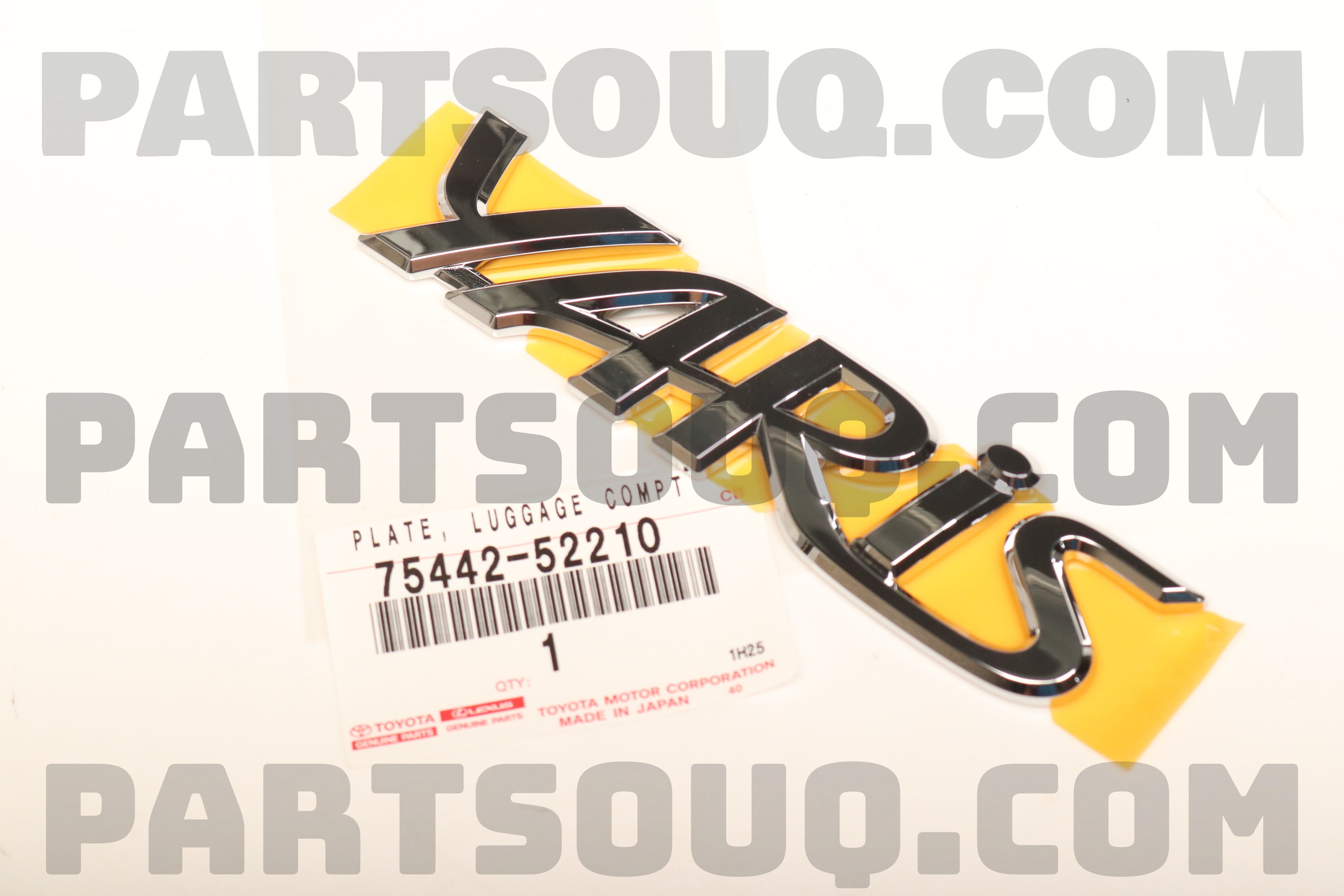 PLATE, LUGGAGE COMPARTMENT DOOR NAME, NO.2 7544252210 | Toyota Parts ...