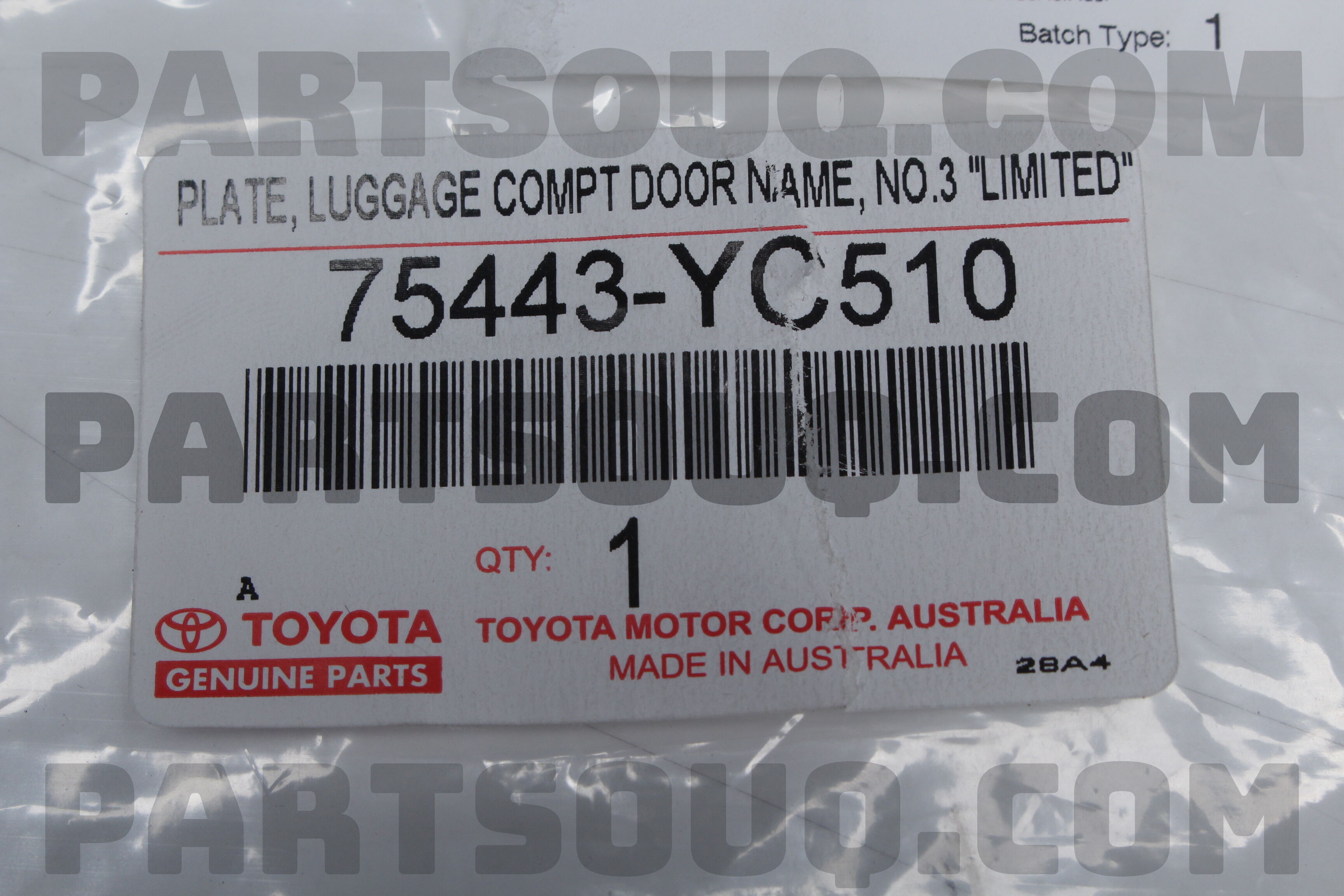 PLATE,LUG COMP DR 75443YC510 | Toyota Parts | PartSouq