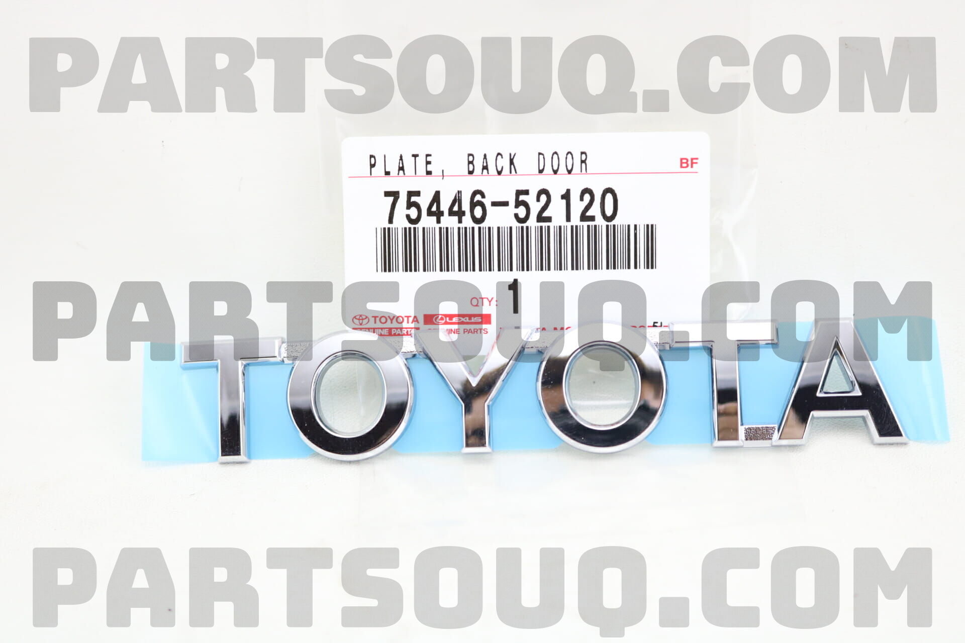 PLATE, BACK DOOR NAME, NO.6 7544652120 | Toyota Parts | PartSouq