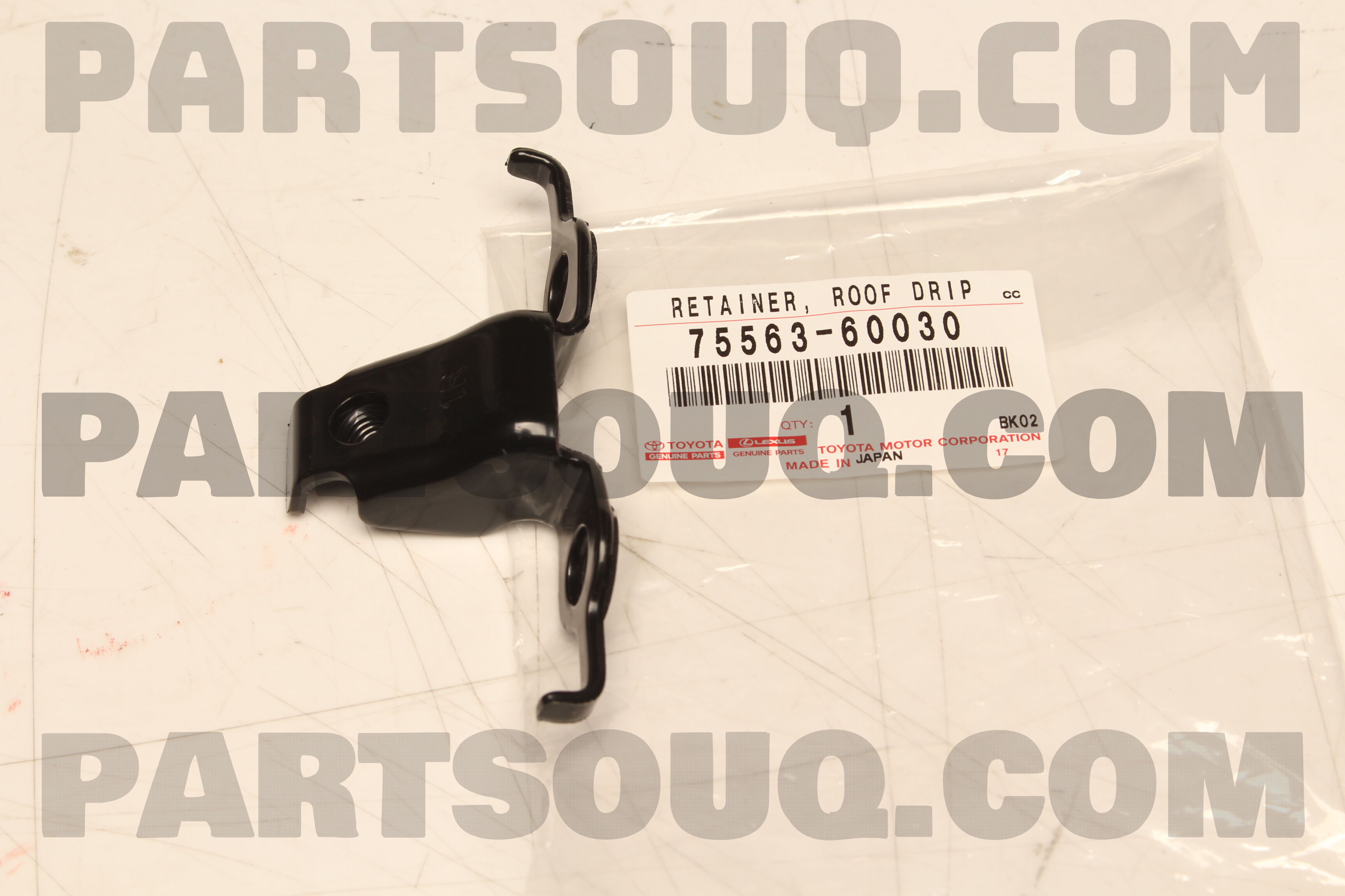 RETAINER, ROOF DRIP SIDE FINISH MOULDING, NO.1 7556360030 | Toyota ...