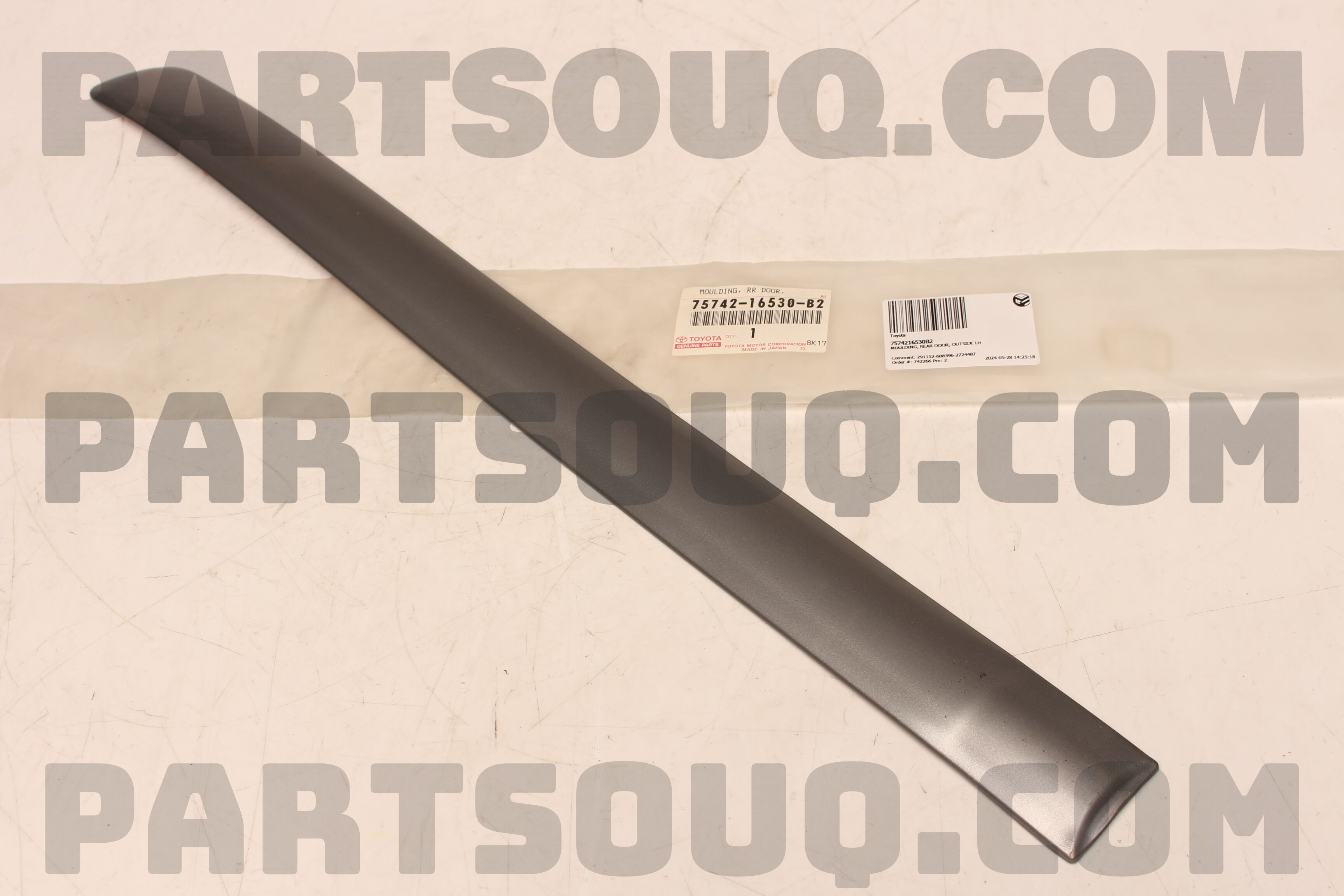 MOULDING, REAR DOOR, OUTSIDE LH 7574216530B2 | Toyota Parts | PartSouq