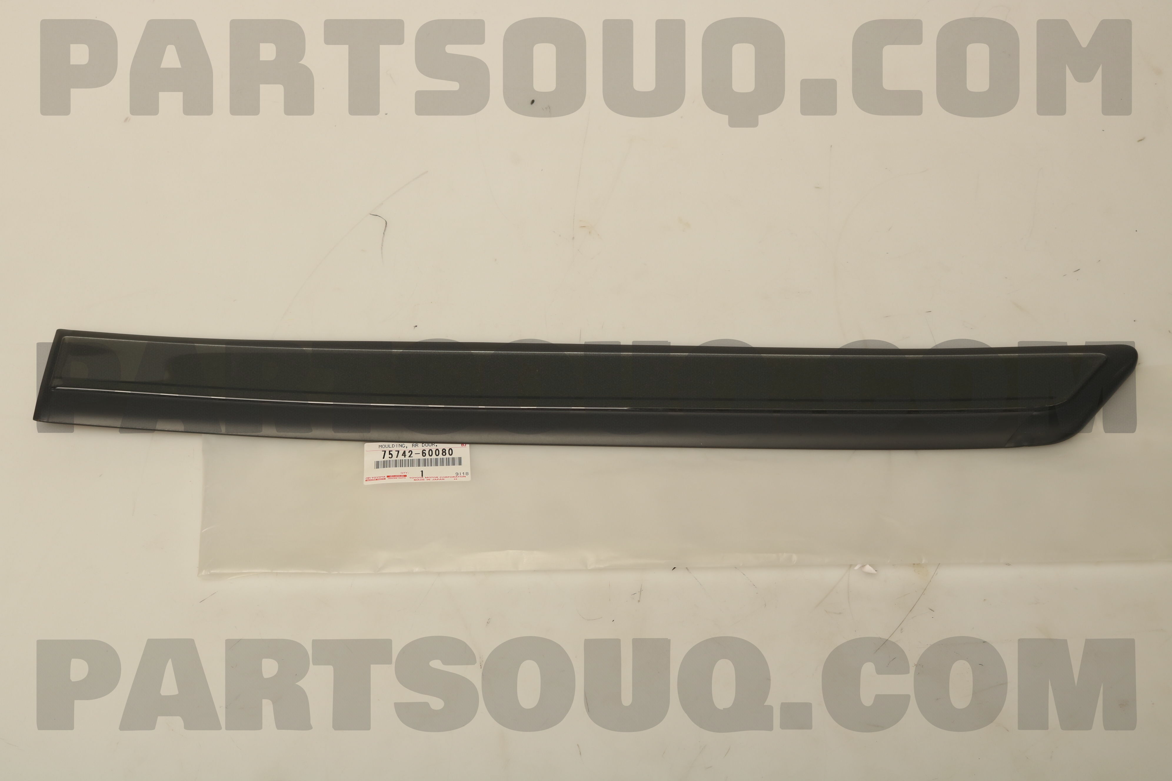 MOULDING, REAR DOOR, OUTSIDE LH 7574260080 | Toyota Parts | PartSouq