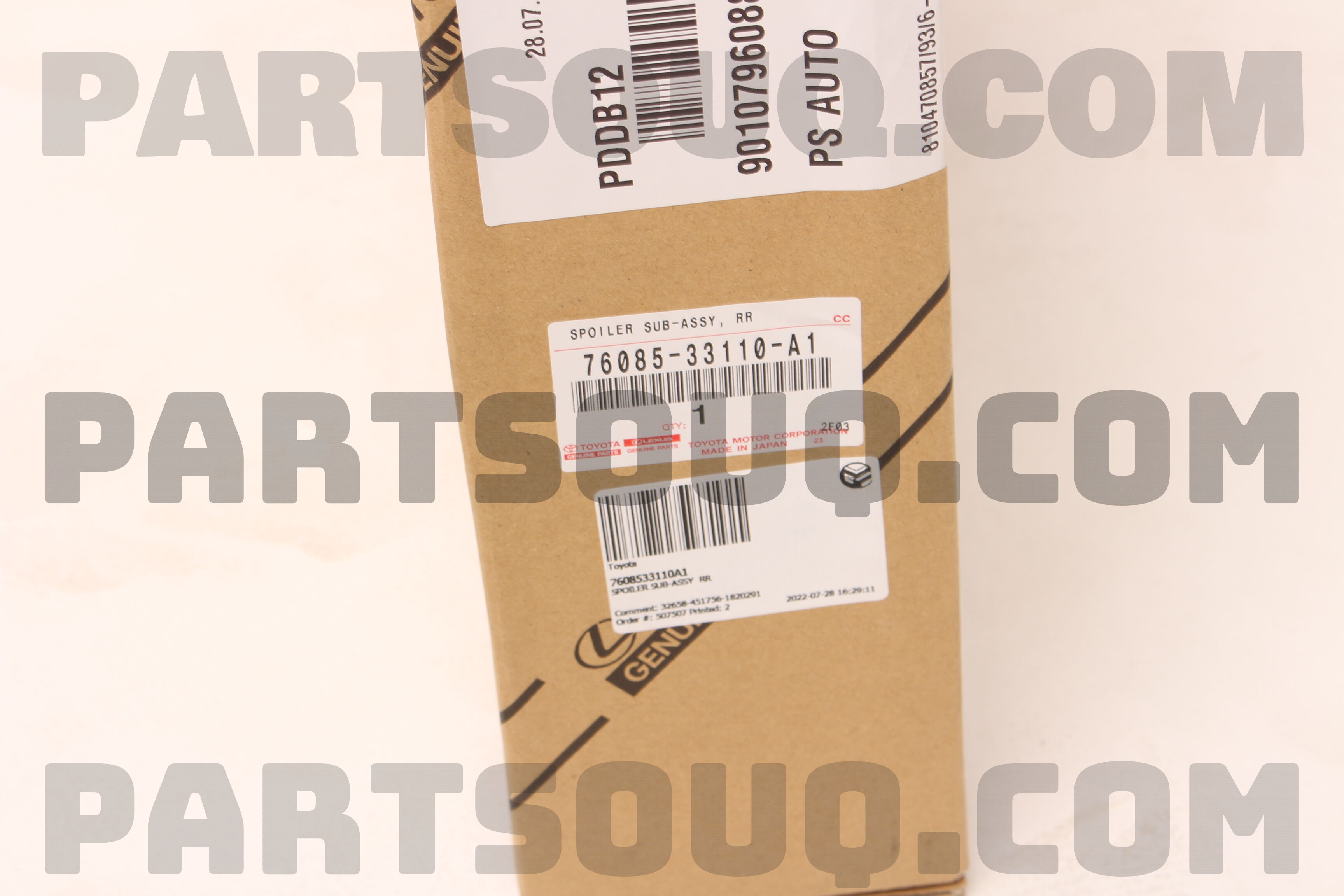 SPOILER SUB-ASSY RR 7608533110A1 | Toyota Parts | PartSouq