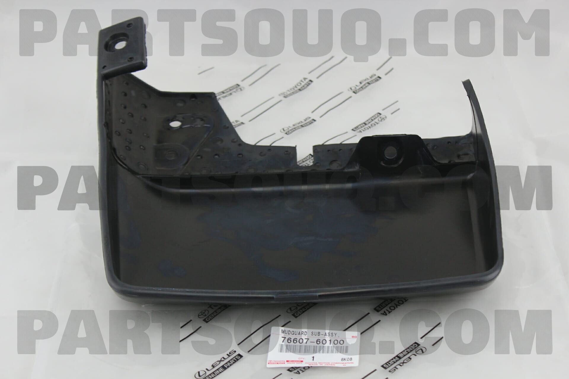 MUDGUARD SUB-ASSY, QUARTER PANEL, REAR RH 7660760100 | Toyota Parts ...