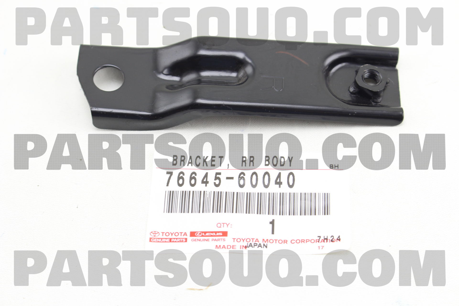 BRACKET, QUARTER PANEL REAR MUDGUARD, RH 7664560040 | Toyota Parts ...