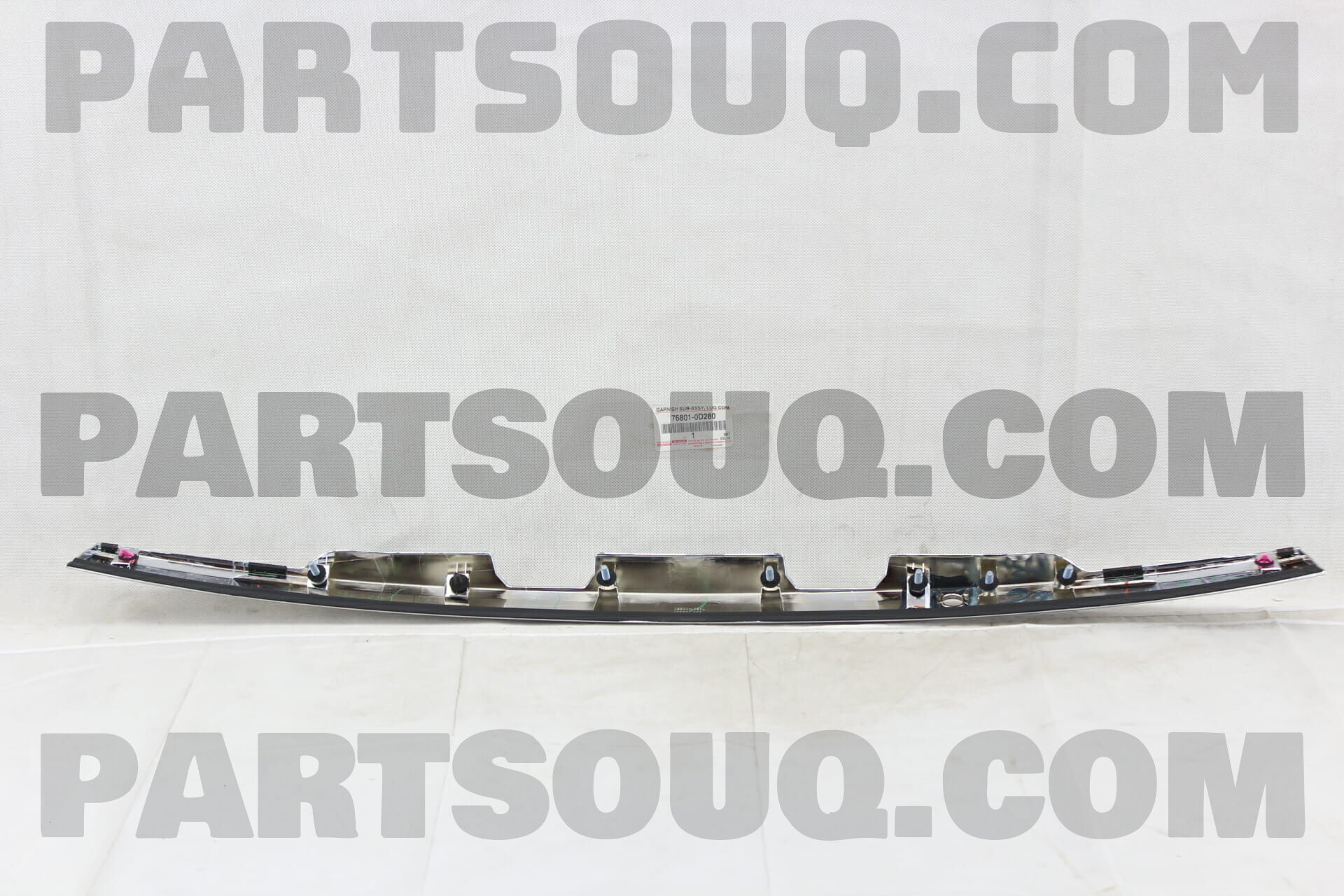 GARNISH SUB-ASSY, LUGGAGE COMPARTMENT DOOR, OUTSIDE 768010D280 | Toyota ...