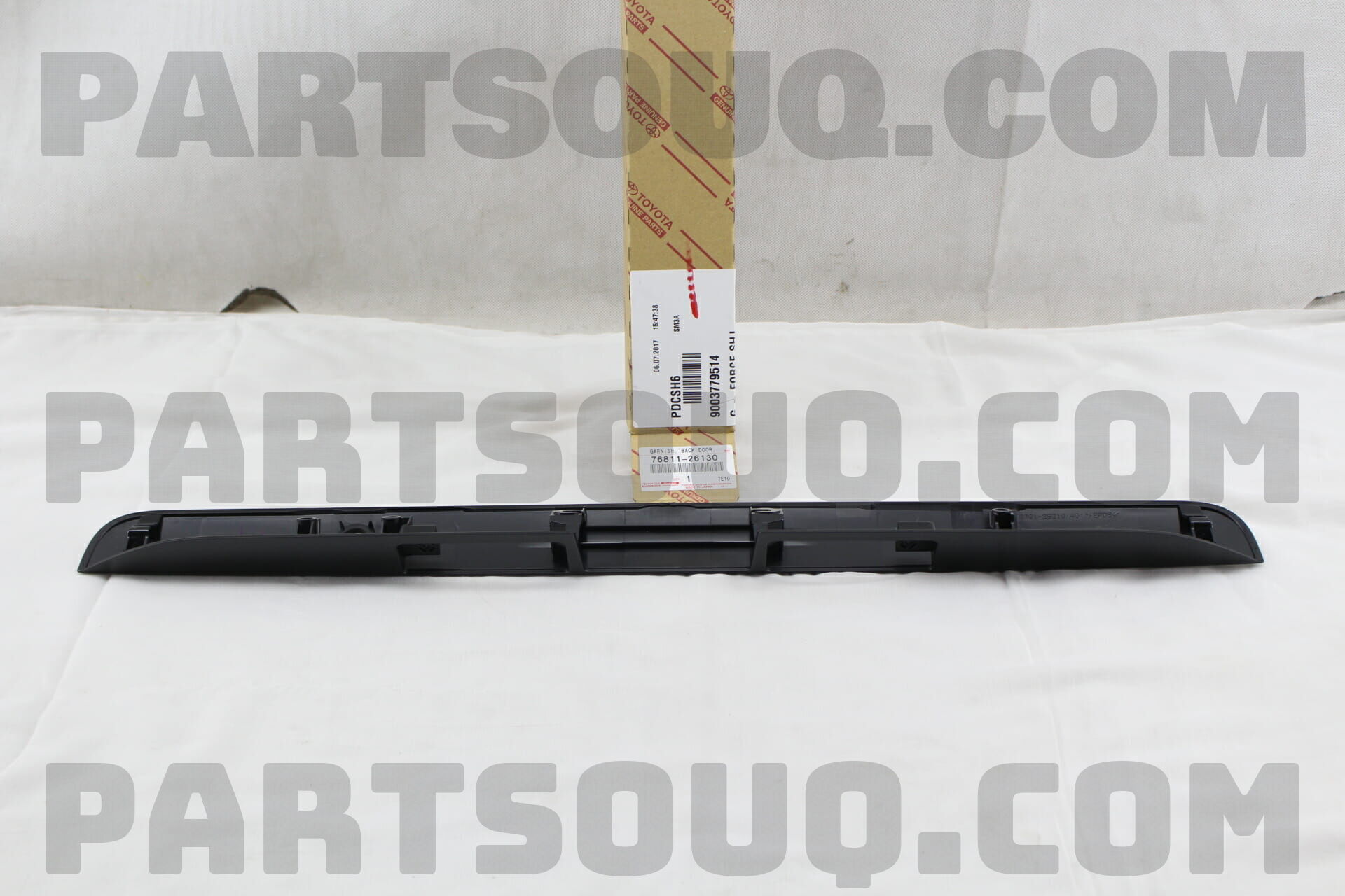 GARNISH, BACK DOOR, OUTSIDE 7681126130 | Toyota Parts | PartSouq