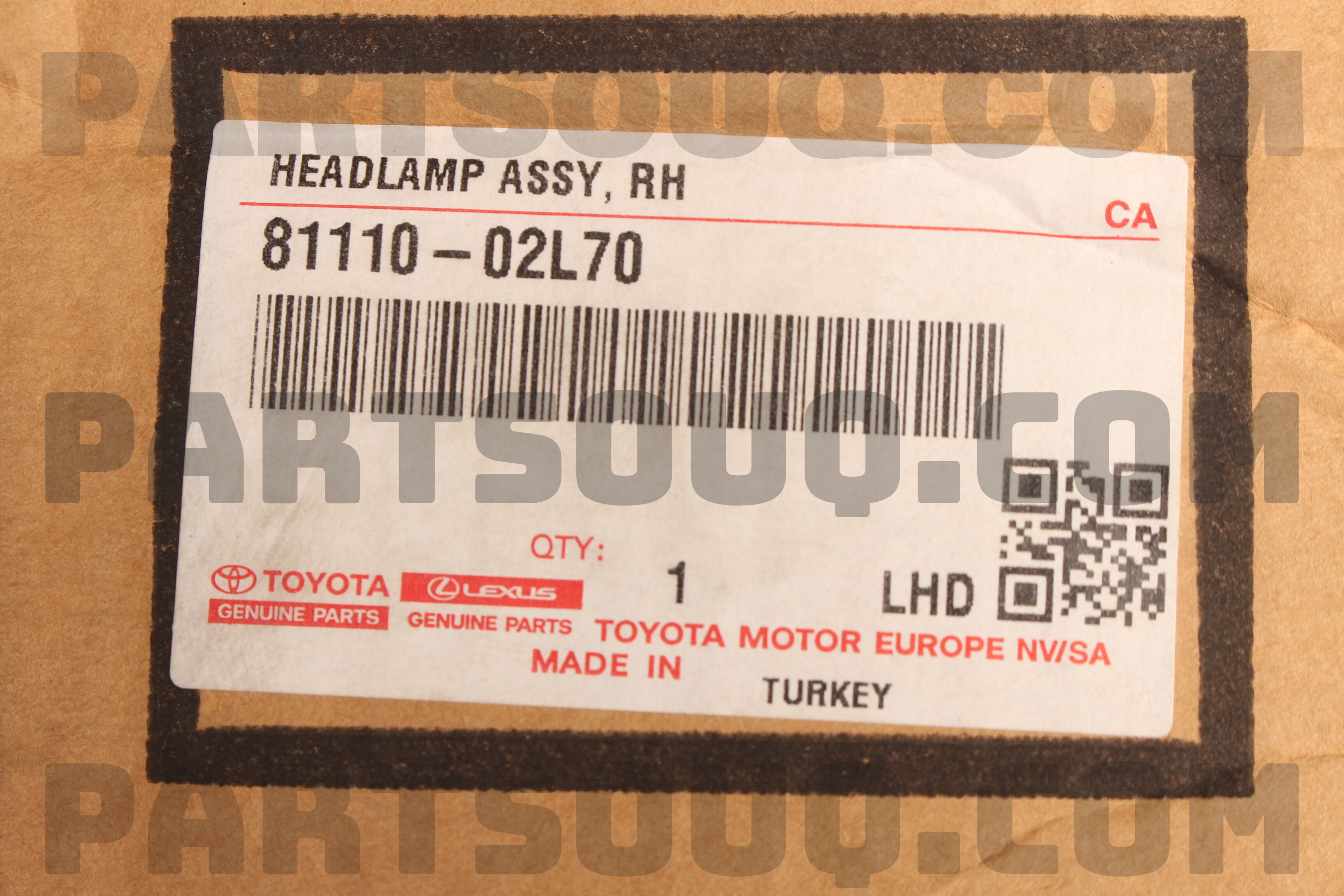 HEADLAMP ASSY, RH 8111002L70 | Toyota Parts | PartSouq