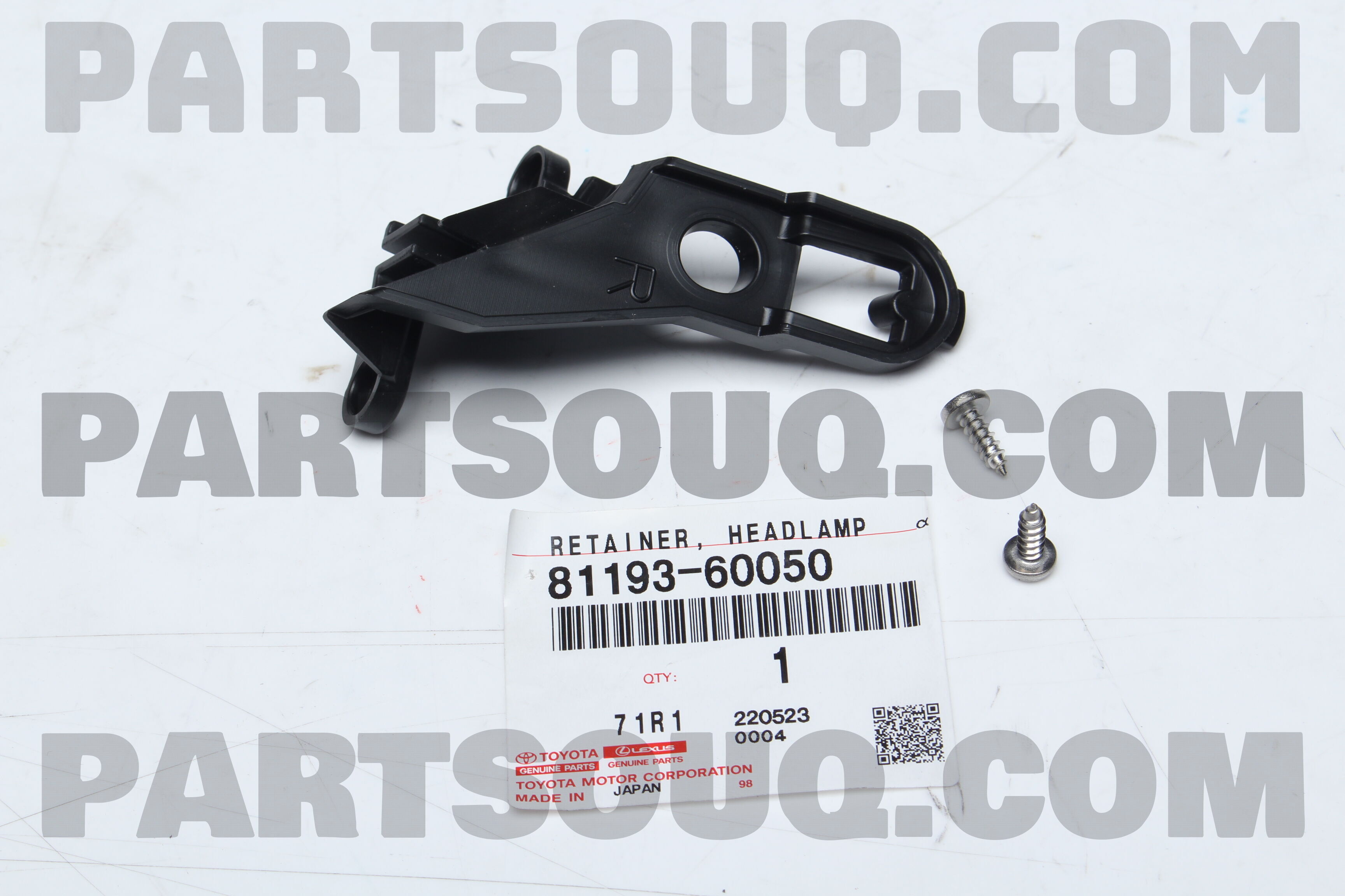 RETAINER, HEADLAMP PROTECTOR, UPR RH 8119360050 | Toyota Parts | PartSouq