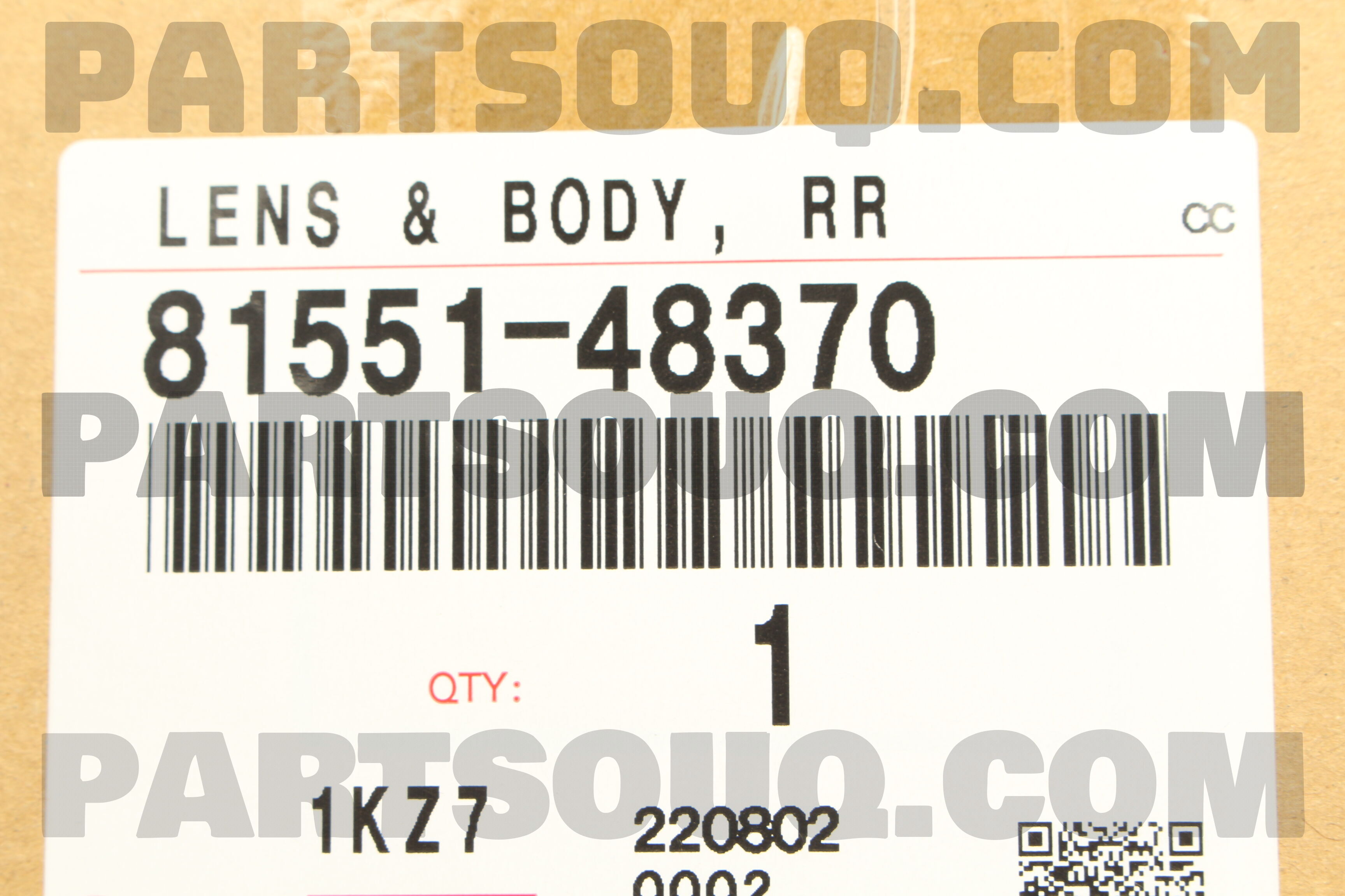 LENS AND BODY, RR COMB 81551WC008 | Toyota Parts | PartSouq
