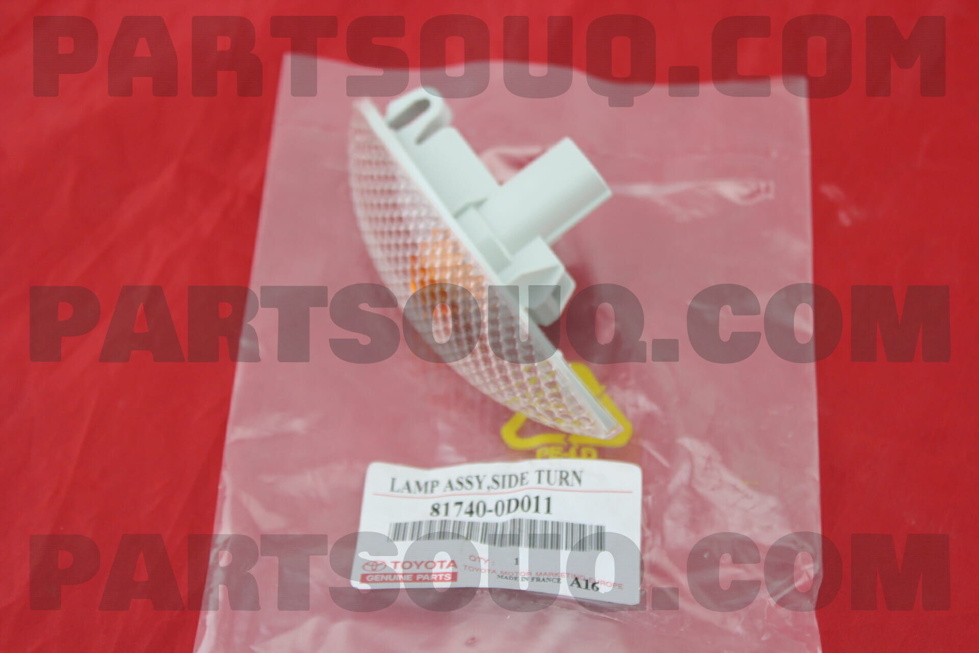 LAMP ASSY, SIDE TURN SIGNAL, LH 817400D011 | Toyota Parts | PartSouq