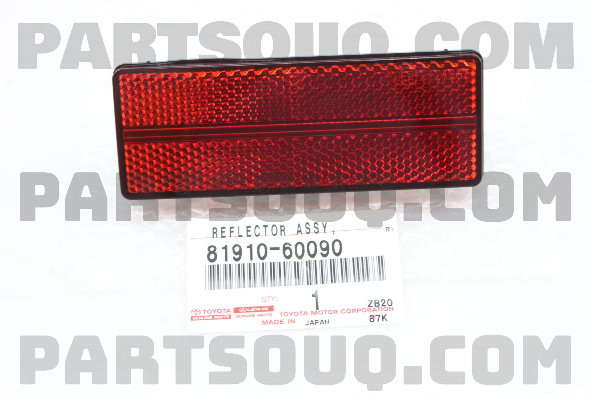 REFLECTOR ASSY, REFLEX, RH 8191060090 | Toyota Parts | PartSouq