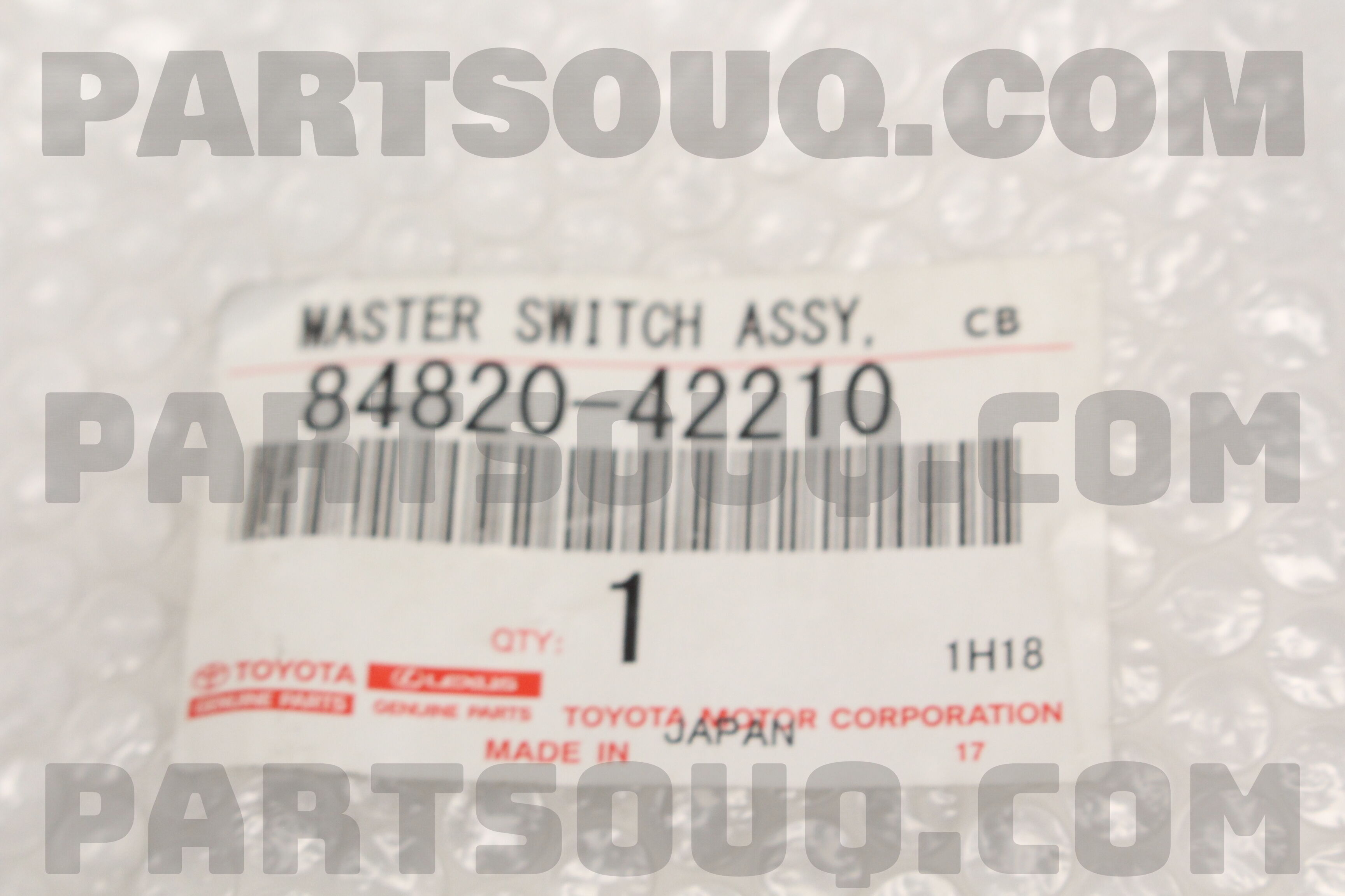 MASTER SWITCH ASSY, POWER WINDOW REGULATOR 8482002290 | Toyota Parts ...