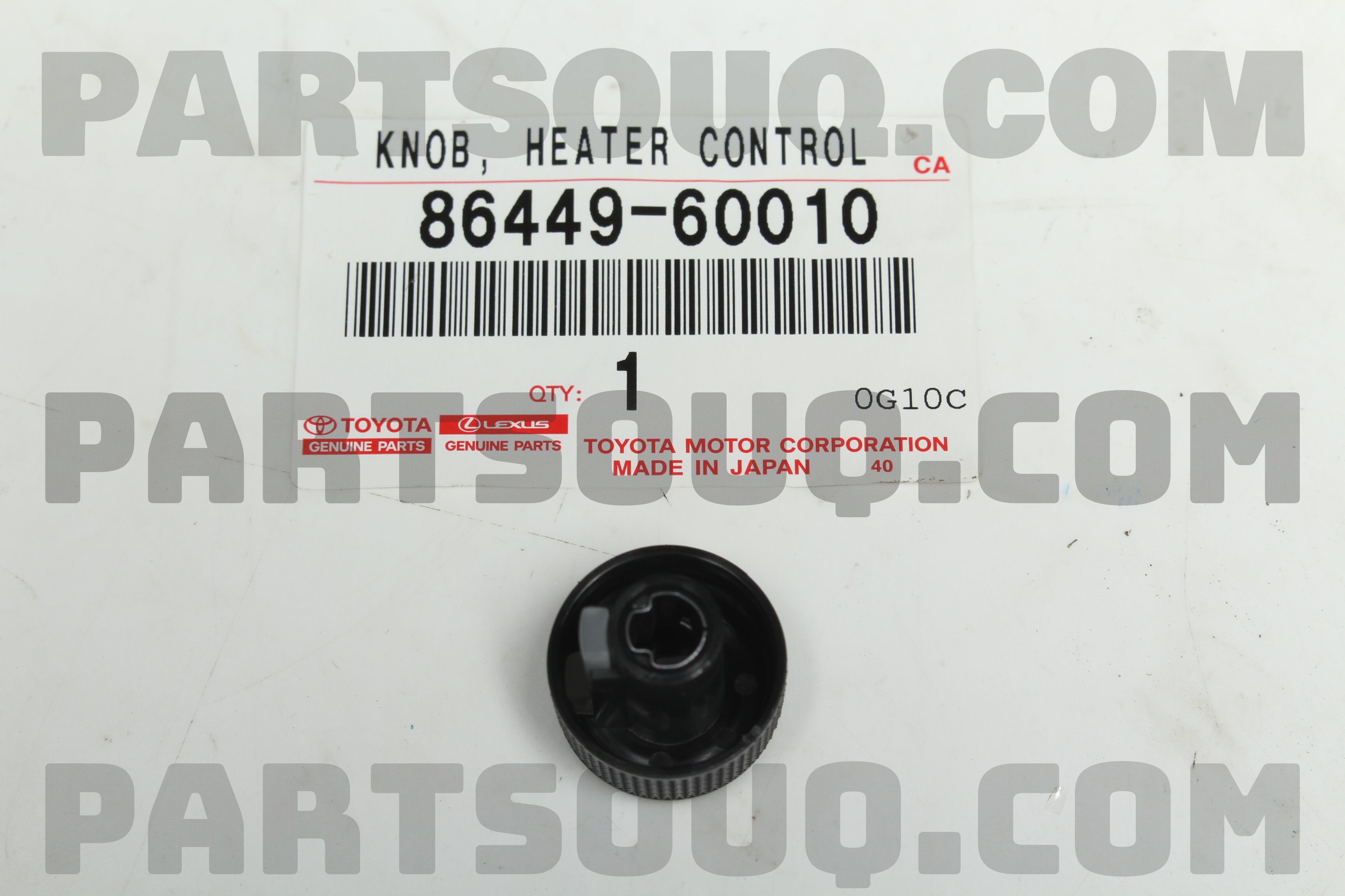 KNOB, HEATER CONTROL 8644960010 | Toyota Parts | PartSouq