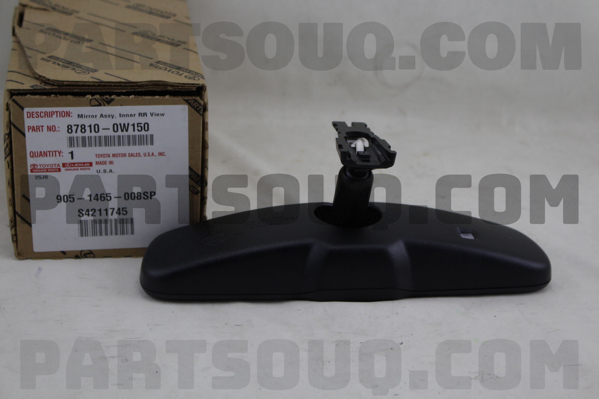 MIRROR ASSY, INNER REAR VIEW 878100W150 | Toyota Parts | PartSouq